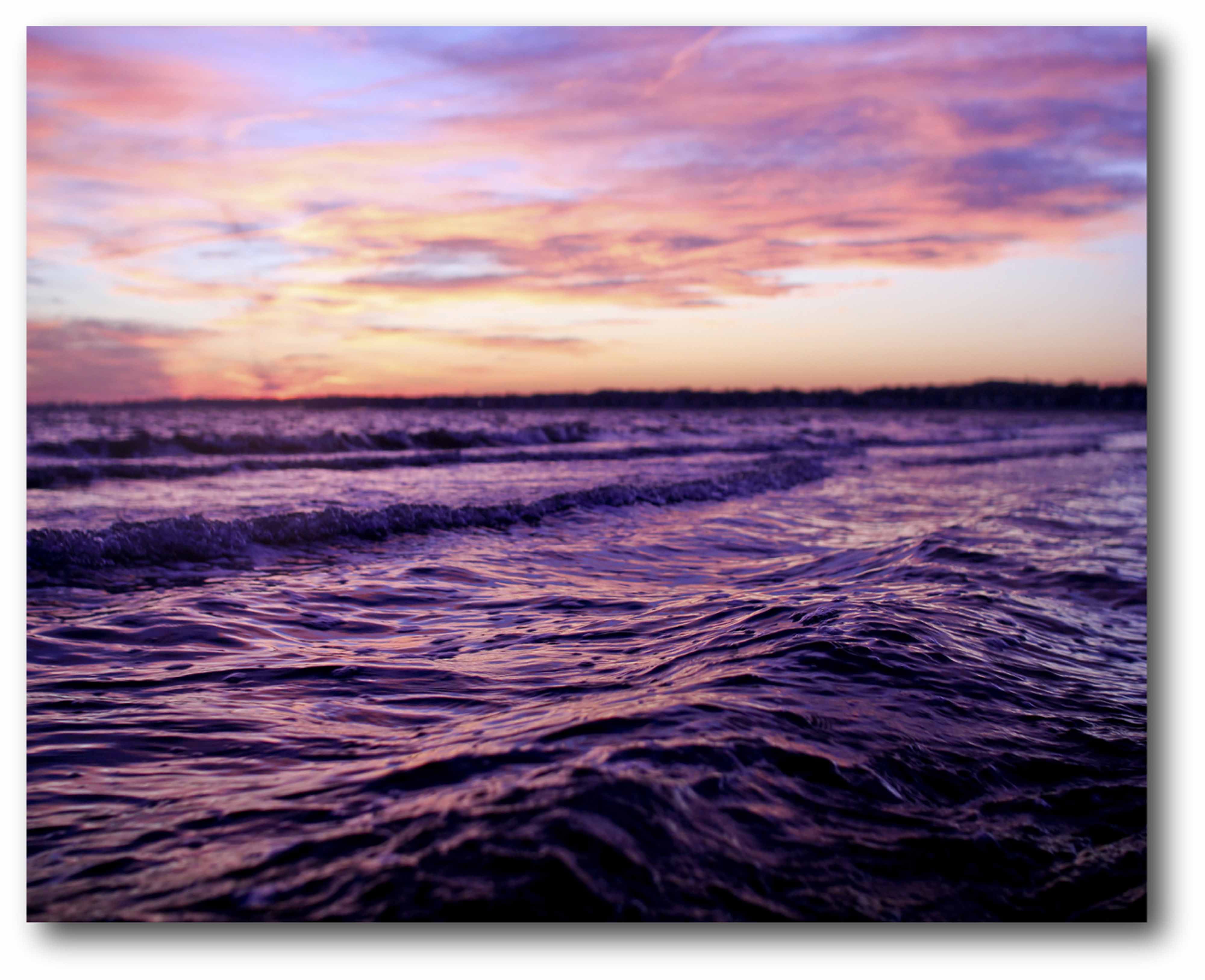 Courtside Market Purple Seascape I Abstract Canvas Artwork, 16x20 ...