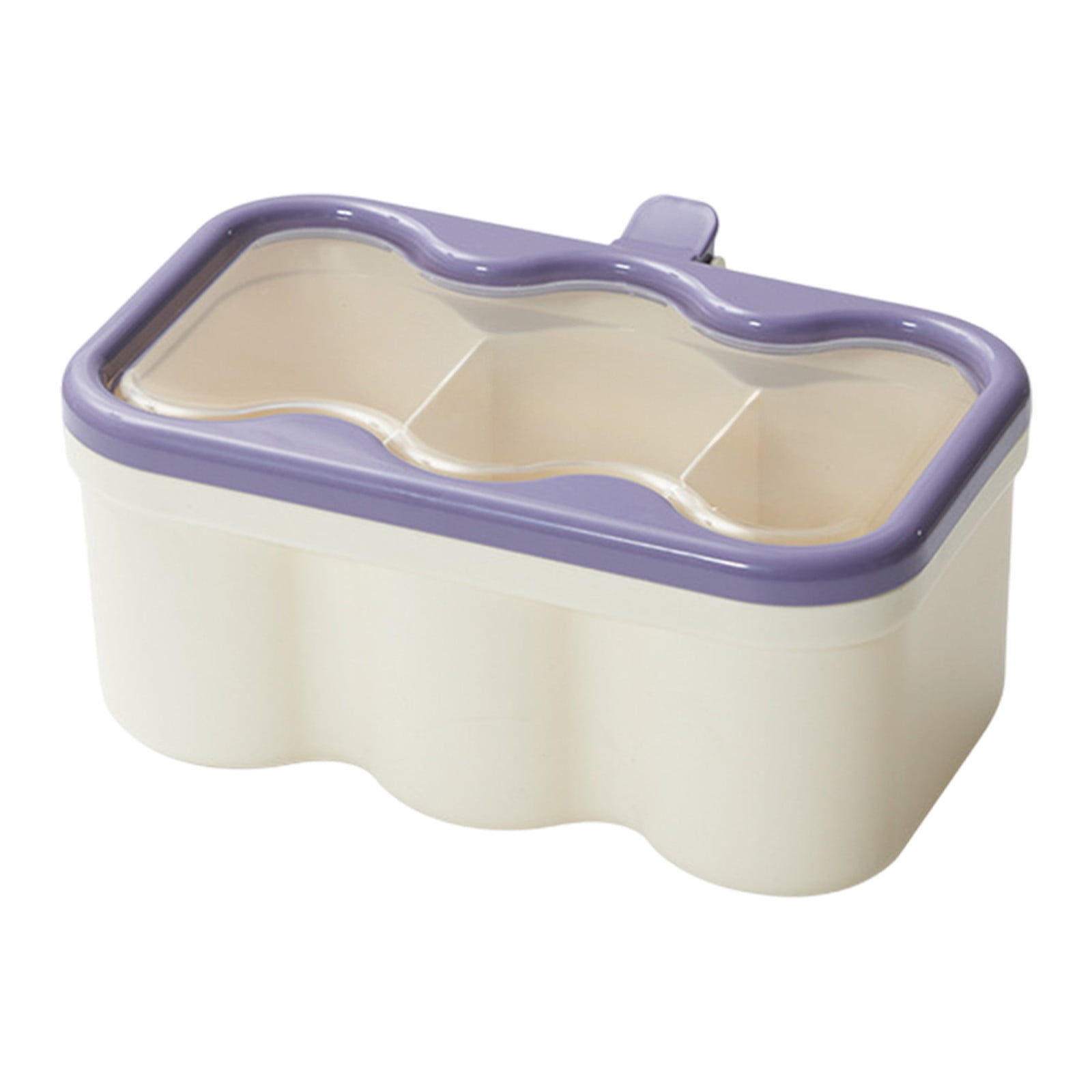 Purple Seasoning Jar Standing Lid Spice Container Kitchen Storage Box ...