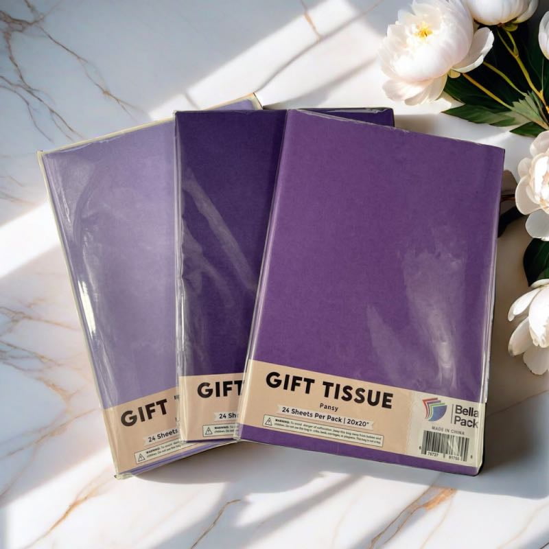 Purple Series Tissue Paper Collection Set, 20 x 20 Inches total 72 ...