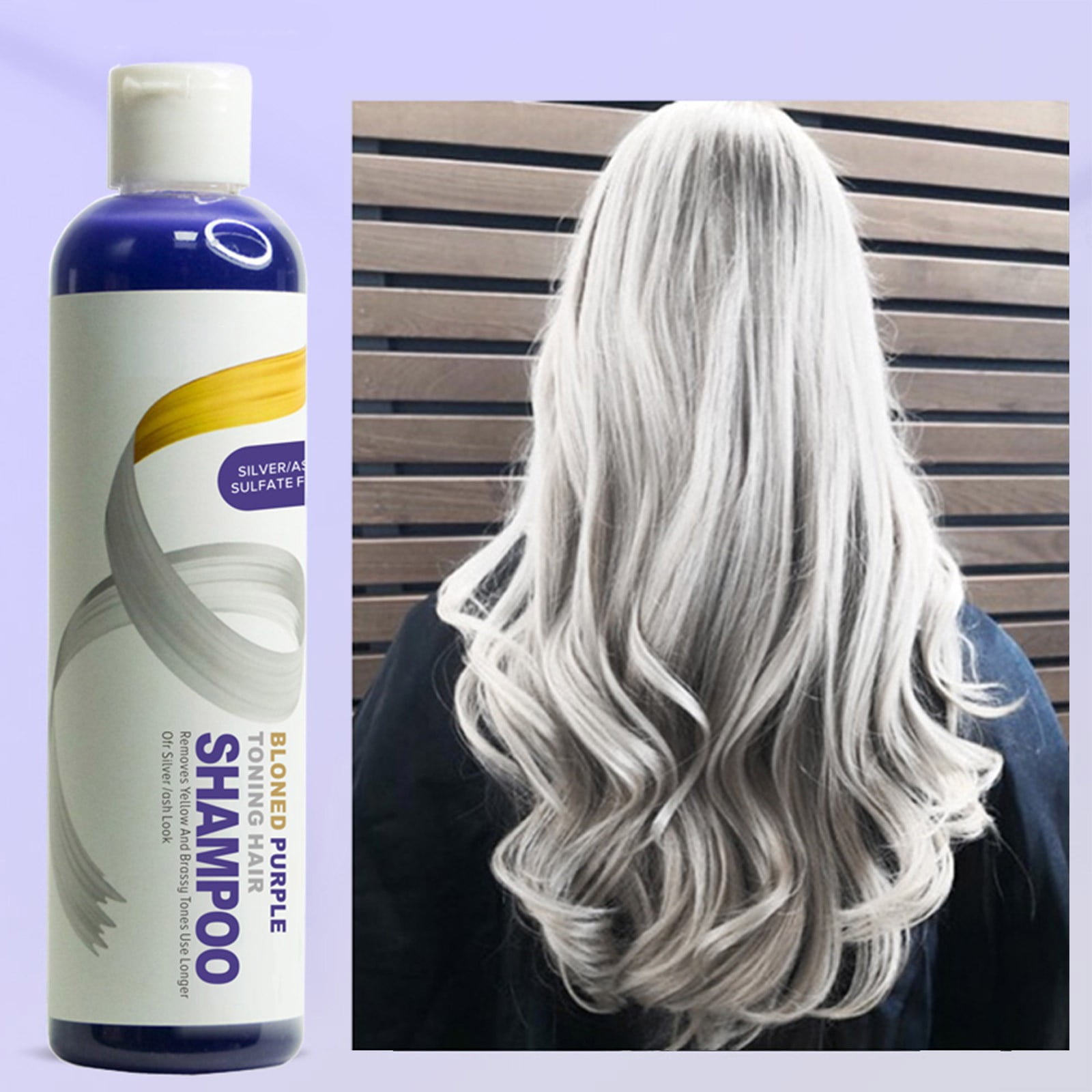 Purple Shampoo Yellow Hair Neutralizing Cleanser Color-Correcting ...
