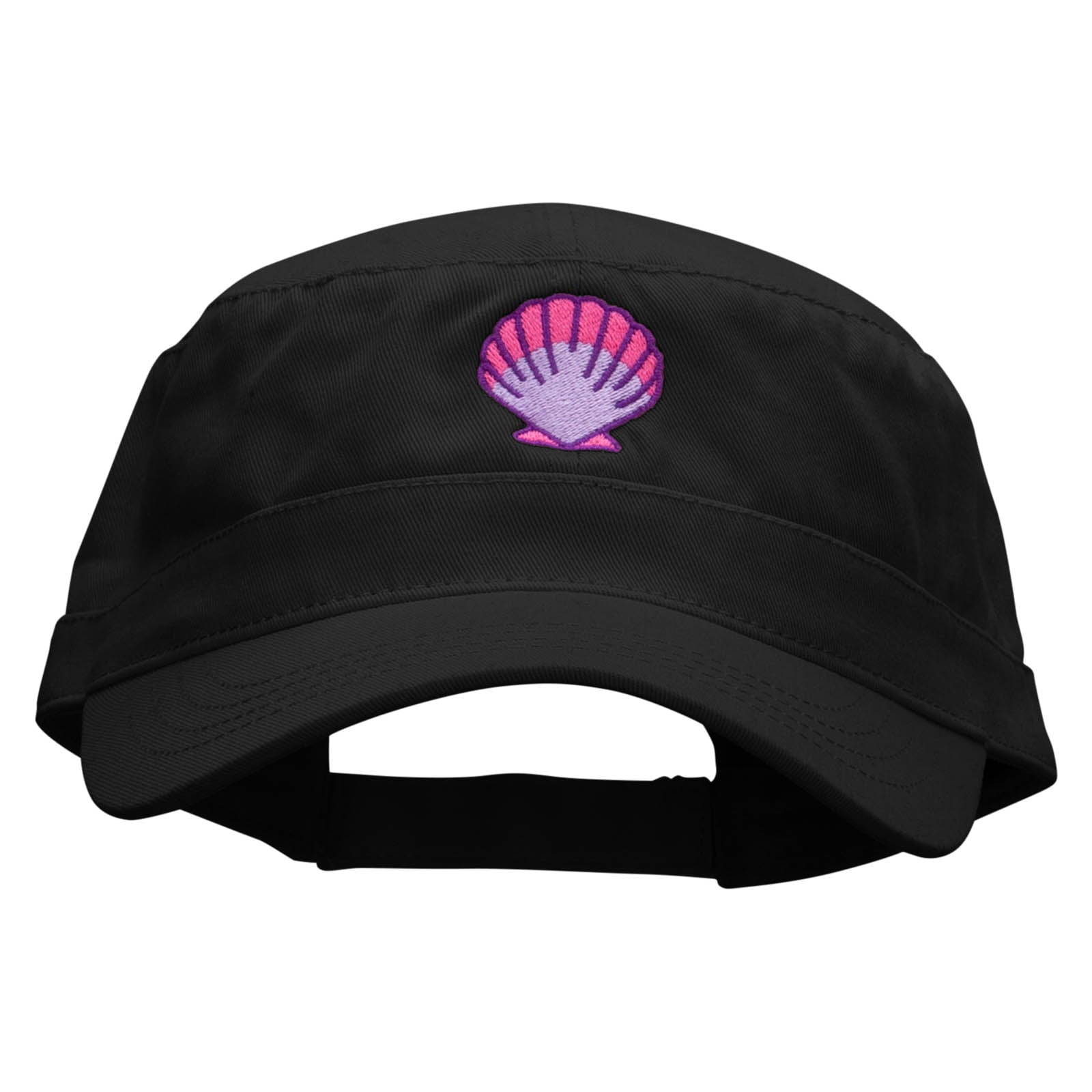 Purple Shell Garment Washed Adjustable Army Cap - Black OSFM - Walmart.com