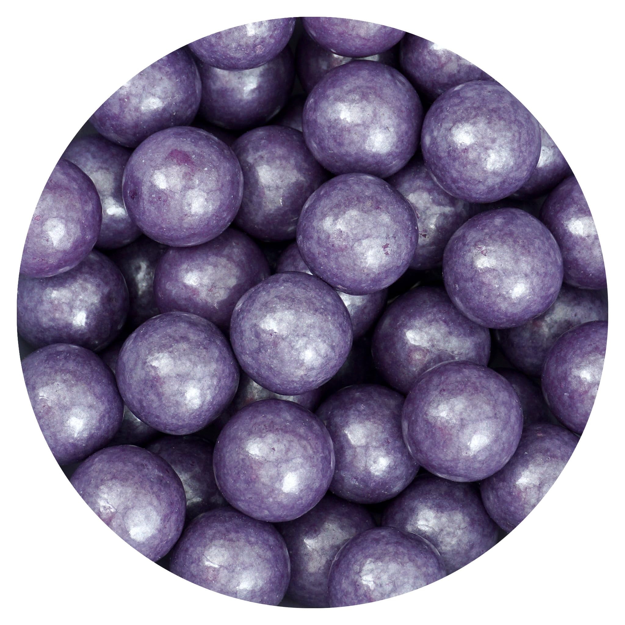 Purple Shimmer Gumballs 1 Inch Gumballs, 2 Pound Bulk Bag (Approx. 110 ...
