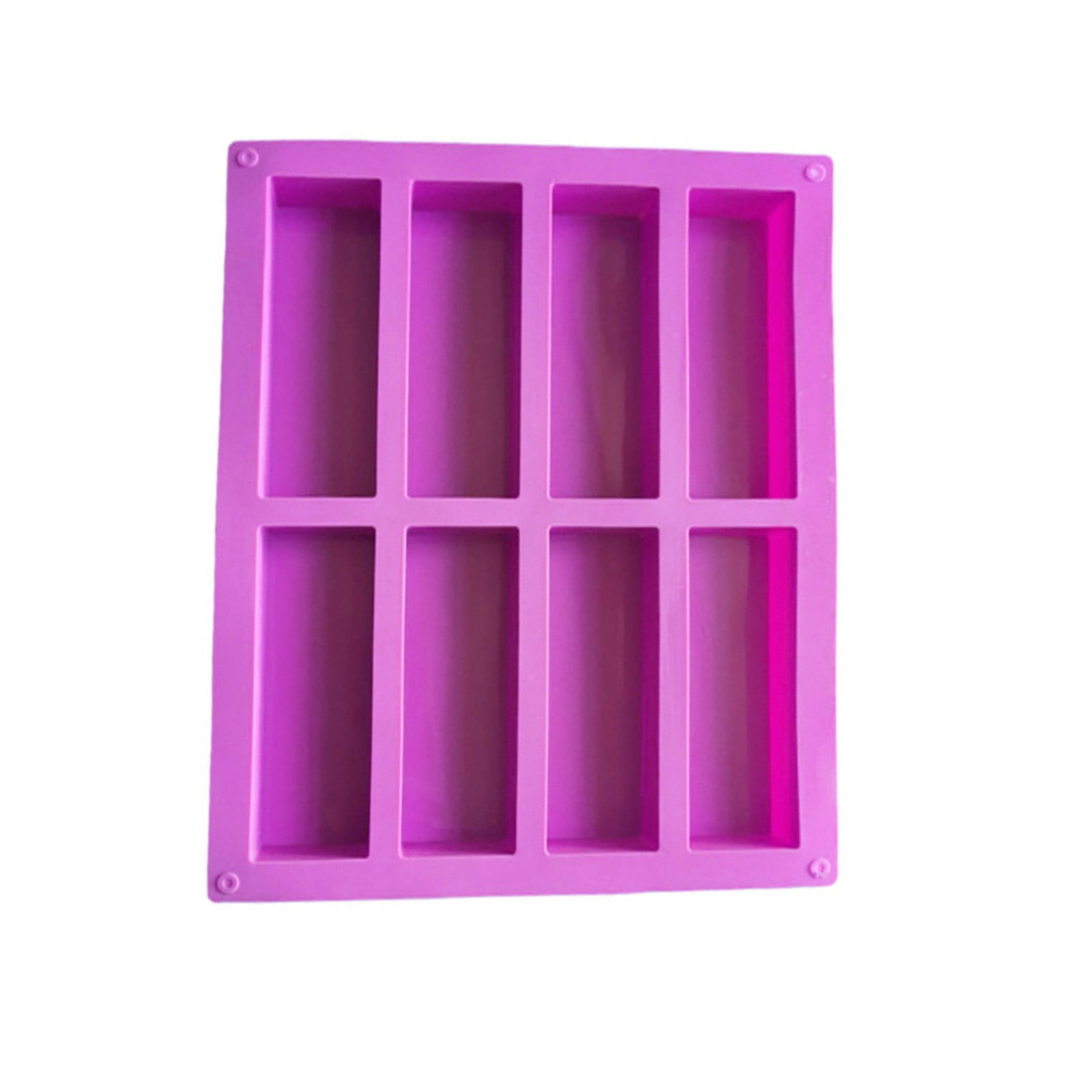 Purple Silicone Bar Mold,8-Cavity Rectangular Nutrition/Cereal/Energy ...