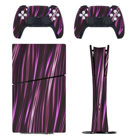 Purple Silky Wave Background PS5/PS5 Pro/PS5 Slim Digital Disc Skin ...