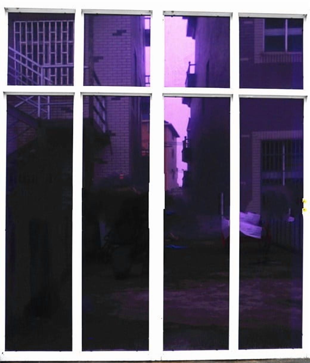 Purple Silver Insulation Window Film, Solar Reflective, One Way Mirror ...