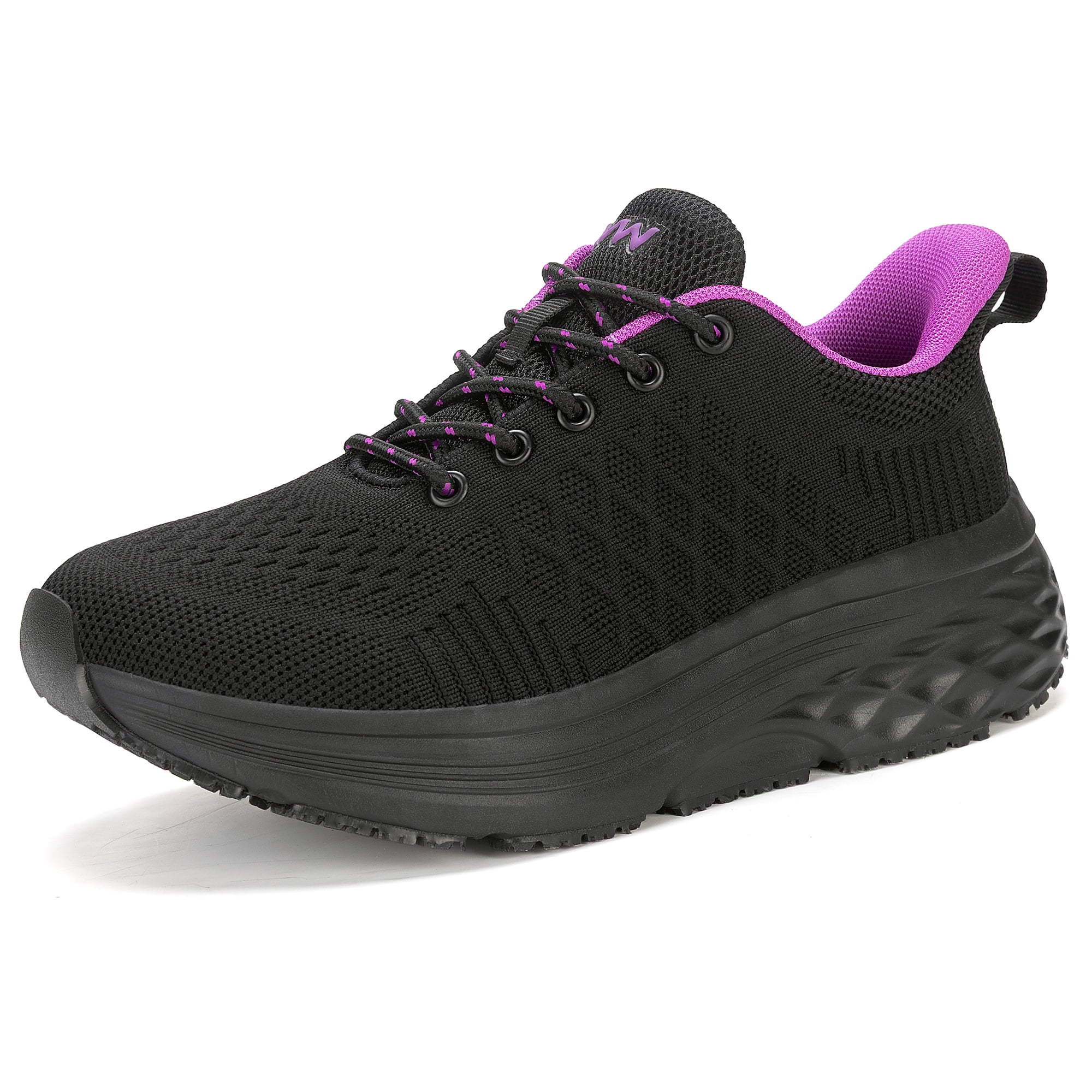 Purple Slip Resistant Work Shoes for Women Comfortable Sneakers Chef ...