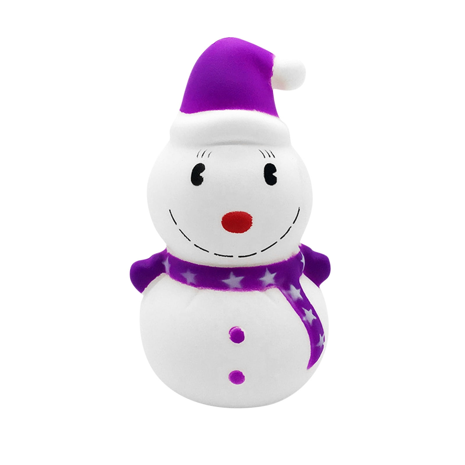 Purple Slow Rise Santa Snowman Squishy Toy Decompression Stress Relief ...