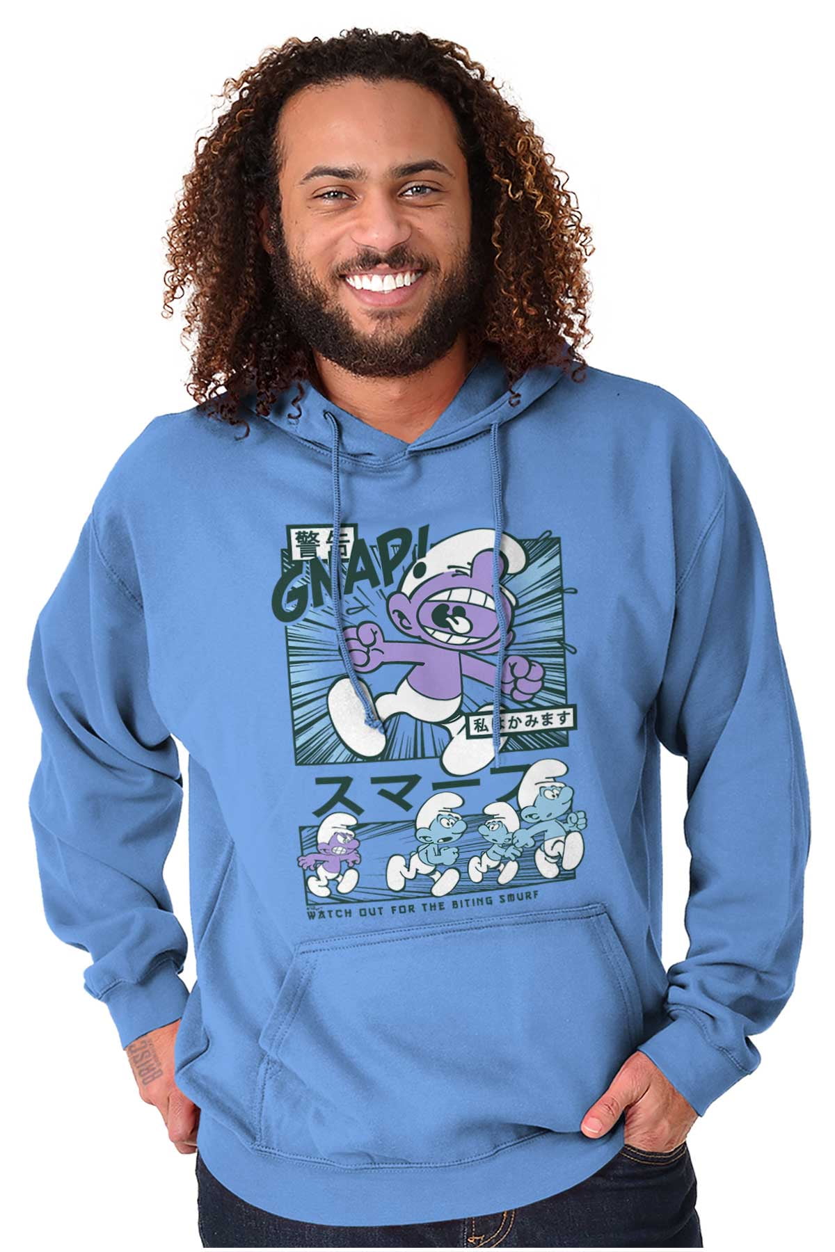 Purple Smurfs GNAP Manga Cartoon Unisex Plus Size Hoodie Brisco Brands ...