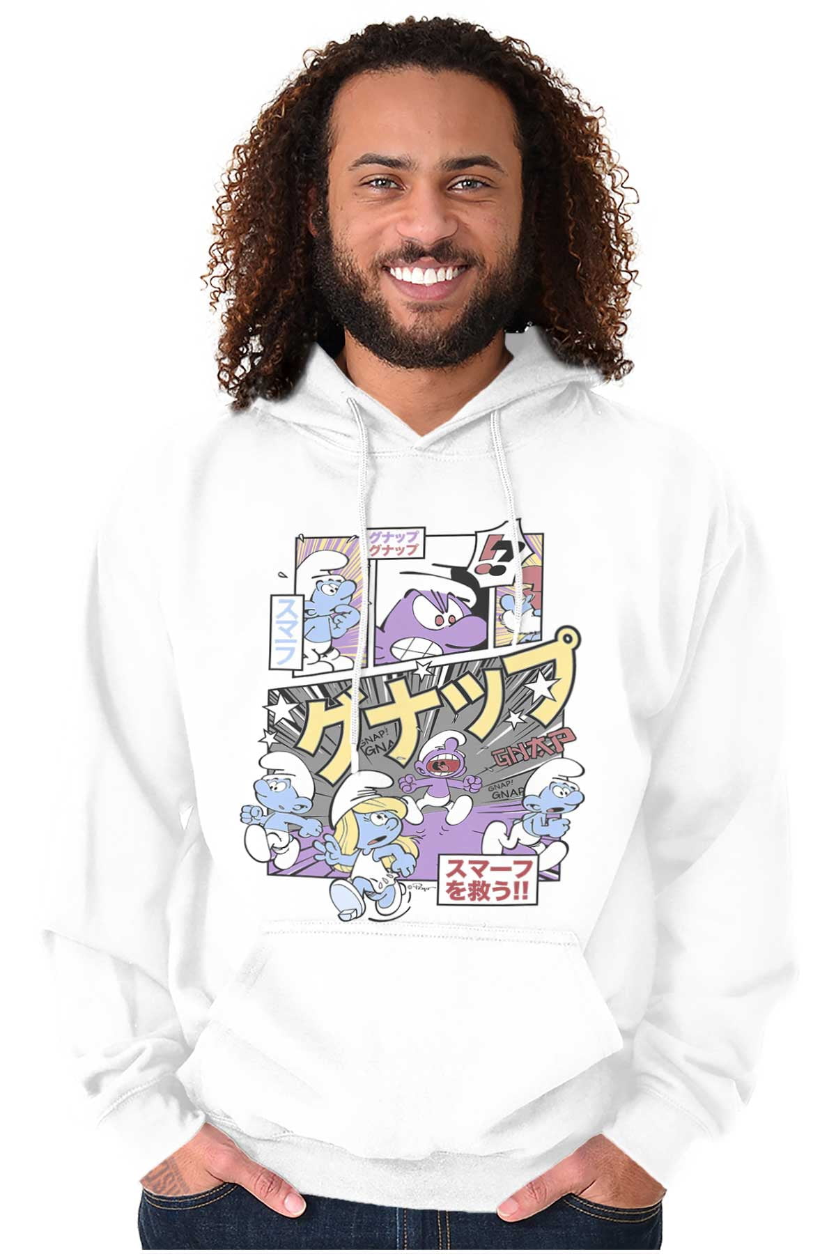 Purple Smurfs GNAP Manga Panel Hoodie Sweatshirt Women Men Brisco ...