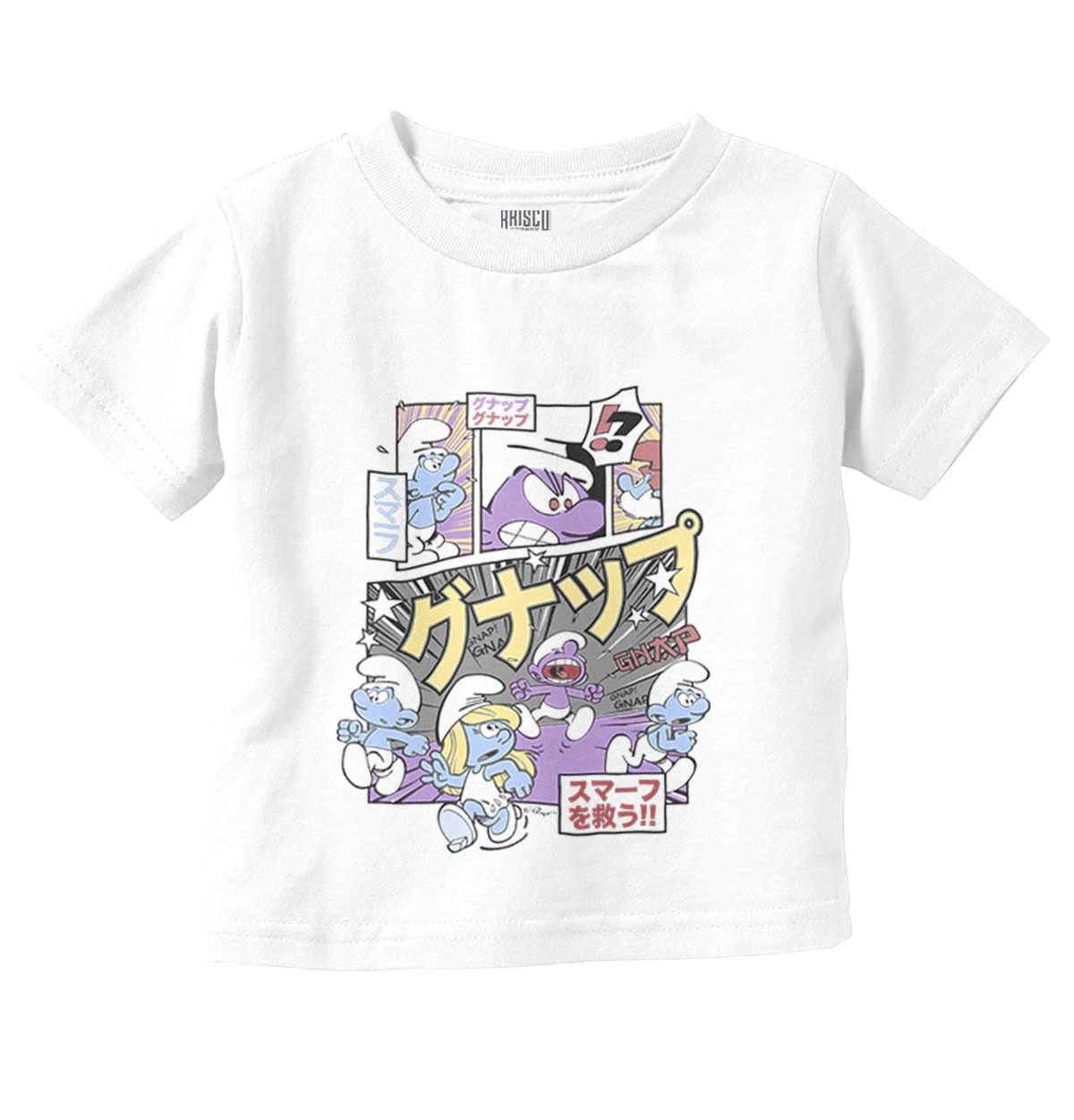 Purple Smurfs GNAP Manga Panel Toddler Boy Girl T Shirt Infant Toddler ...