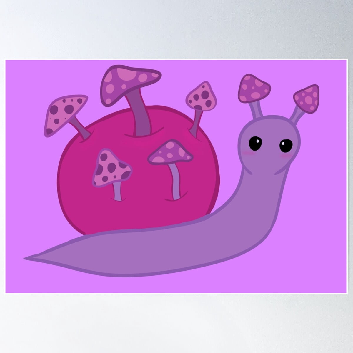 Purple Snail Poster Wall Art, Modern Wall Decor For Living Room Bedroom ...