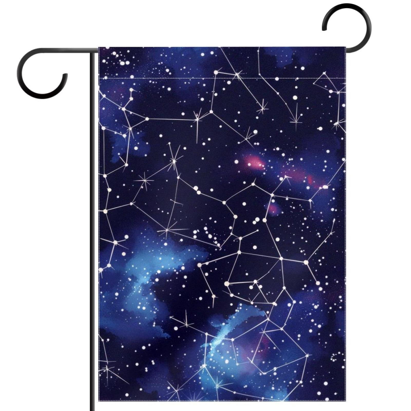Purple Space Galaxy Constellation Decorative Garden Flag for All ...