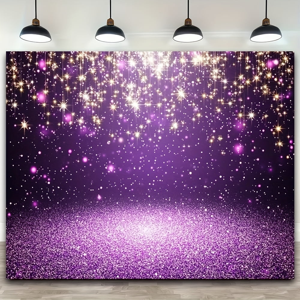 Purple Sparkling Drill Backdrop Purple Glitter Bokeh Sparkle Diamond ...