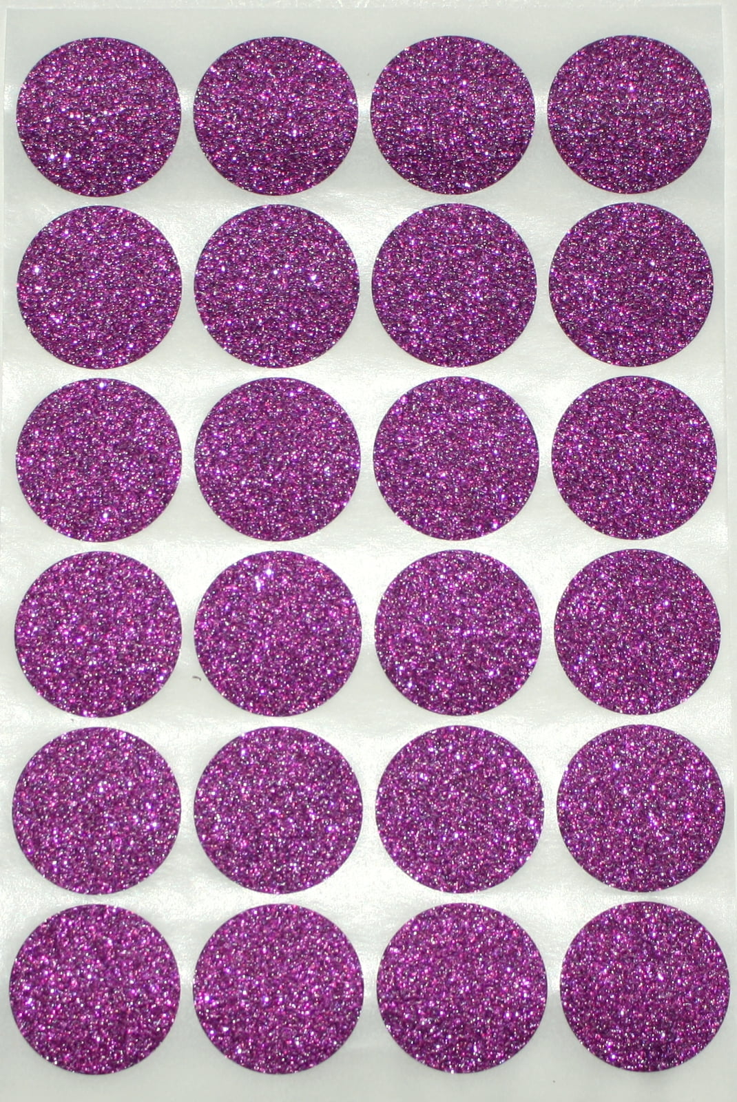 Purple Sparkly Circle Labels 1" Round 25 mm - Dot Stickers - one inch ...