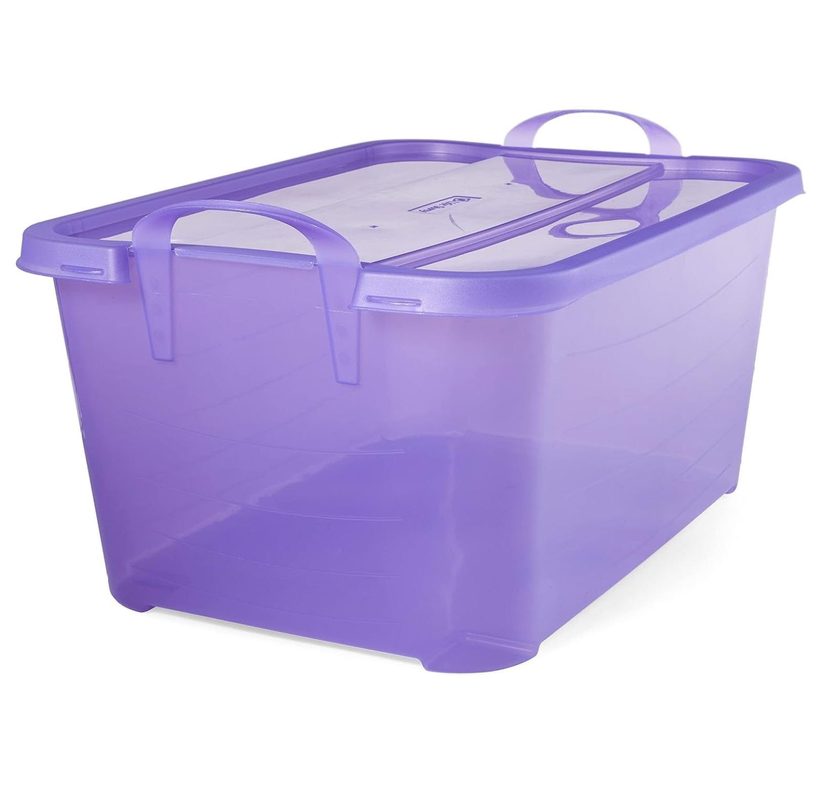 Purple Stackable Closet Storage Box Container, 55 Quart (24 Pack ...