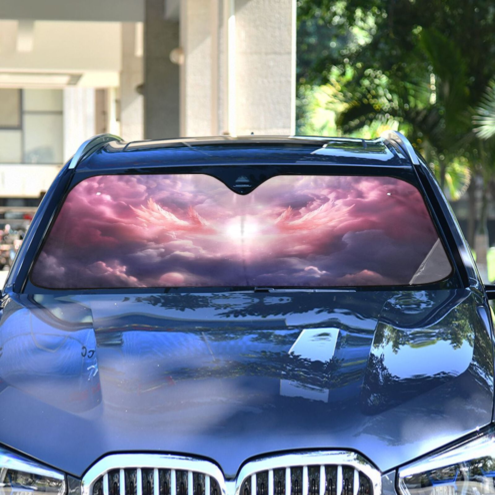 Purple Starry Sky Automotive Front Car Windshield Sun Shade Reflector ...