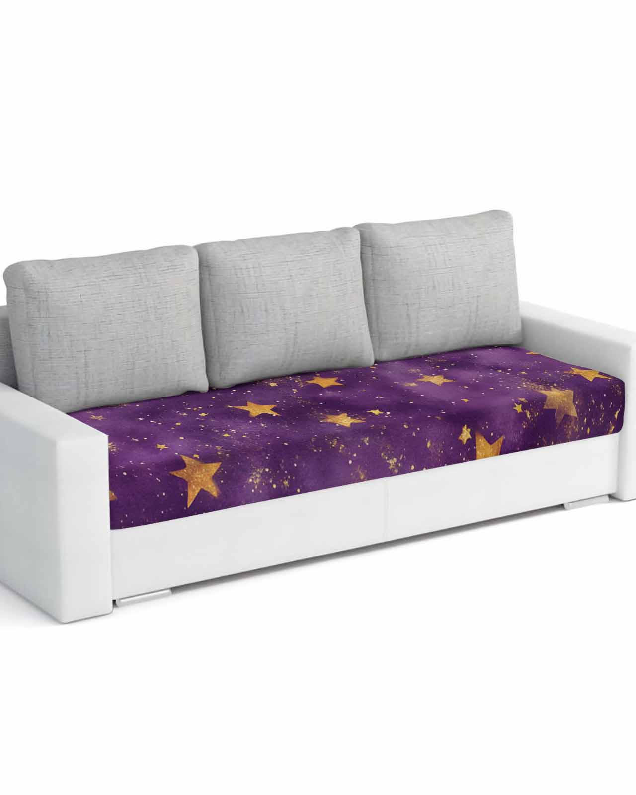 Purple Starry Sky Sofa Couch Cushion Covers Washable, Removable ...
