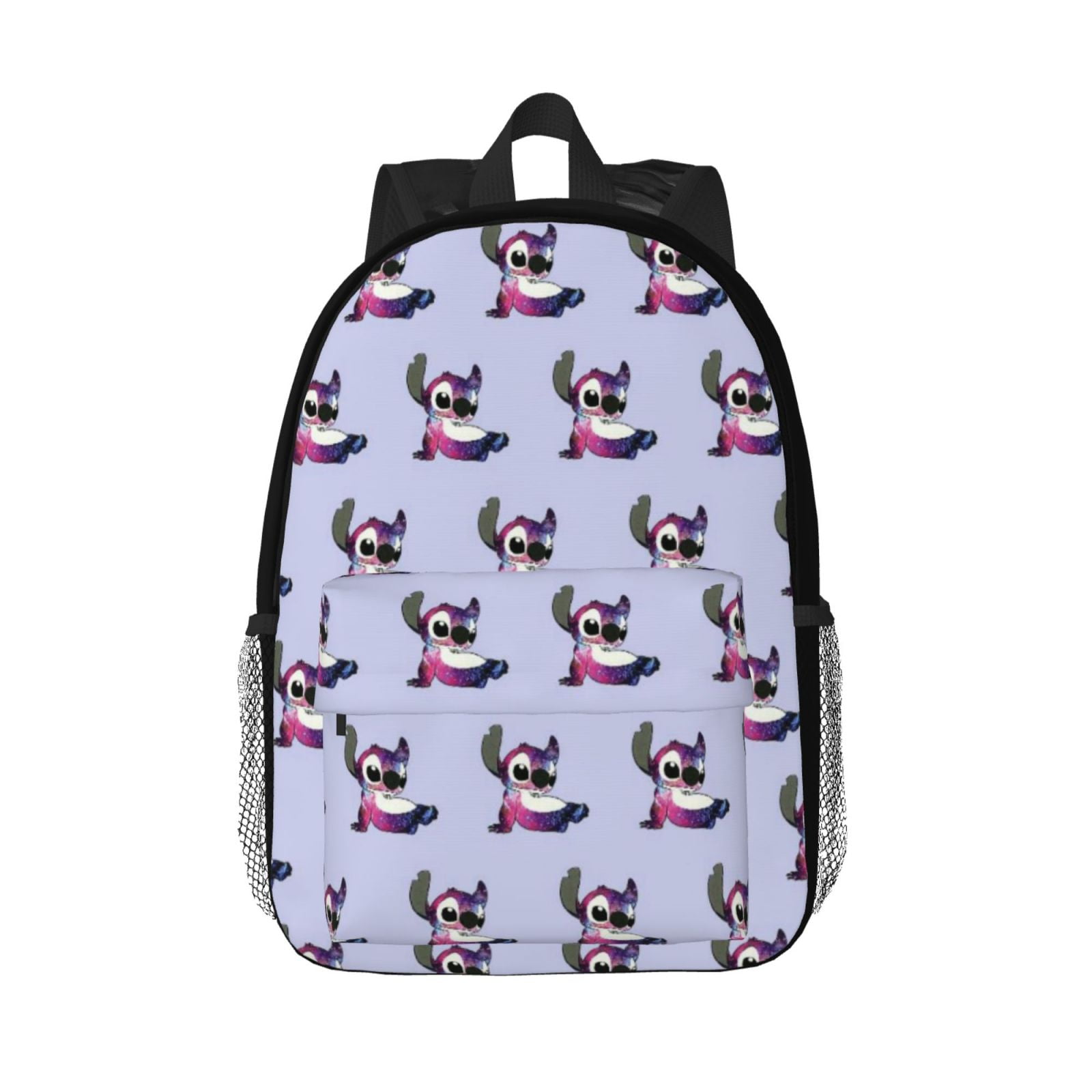 Purple Starry Sky Stitch Backpack,Daypack Cute Cartoon Travel Backpack ...