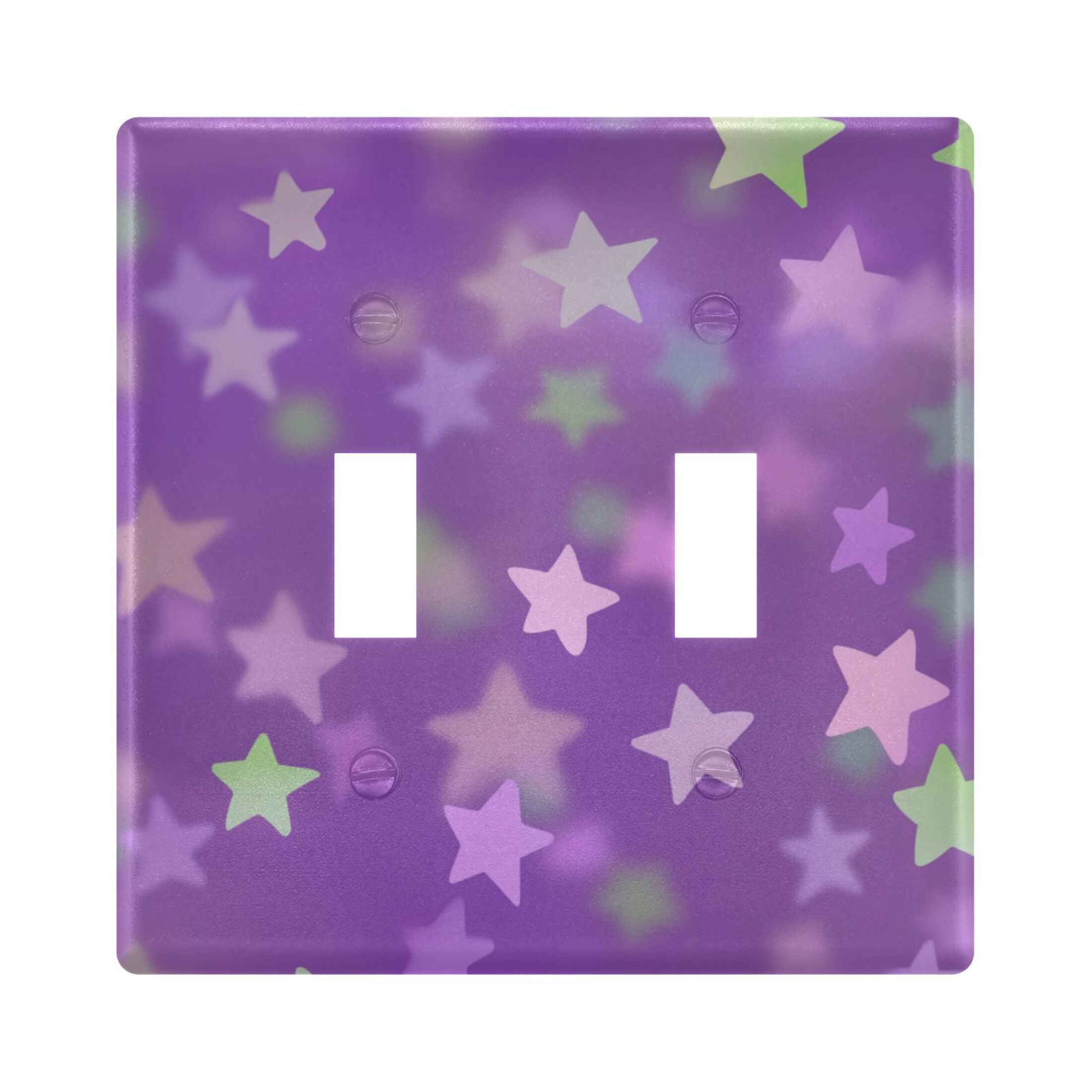 Purple Stars Pastel Colors Decorative Light Switch Plates Switch Cover ...