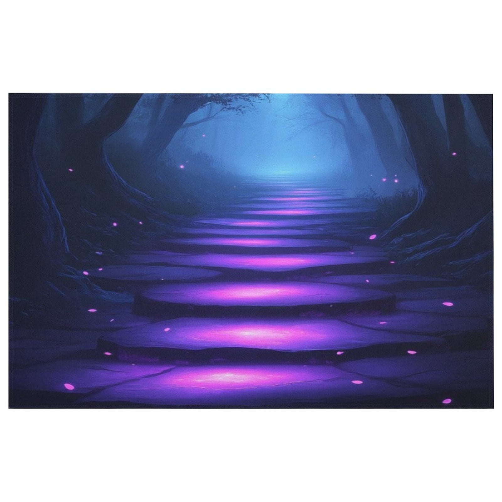 Purple Stone Steps in The Forest Adult Home Decor Bedroom Living Room ...