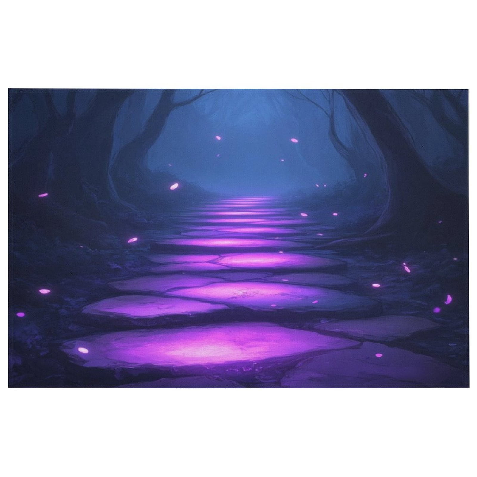 Purple Stone Steps in The Forest Adult Home Decor Bedroom Living Room ...