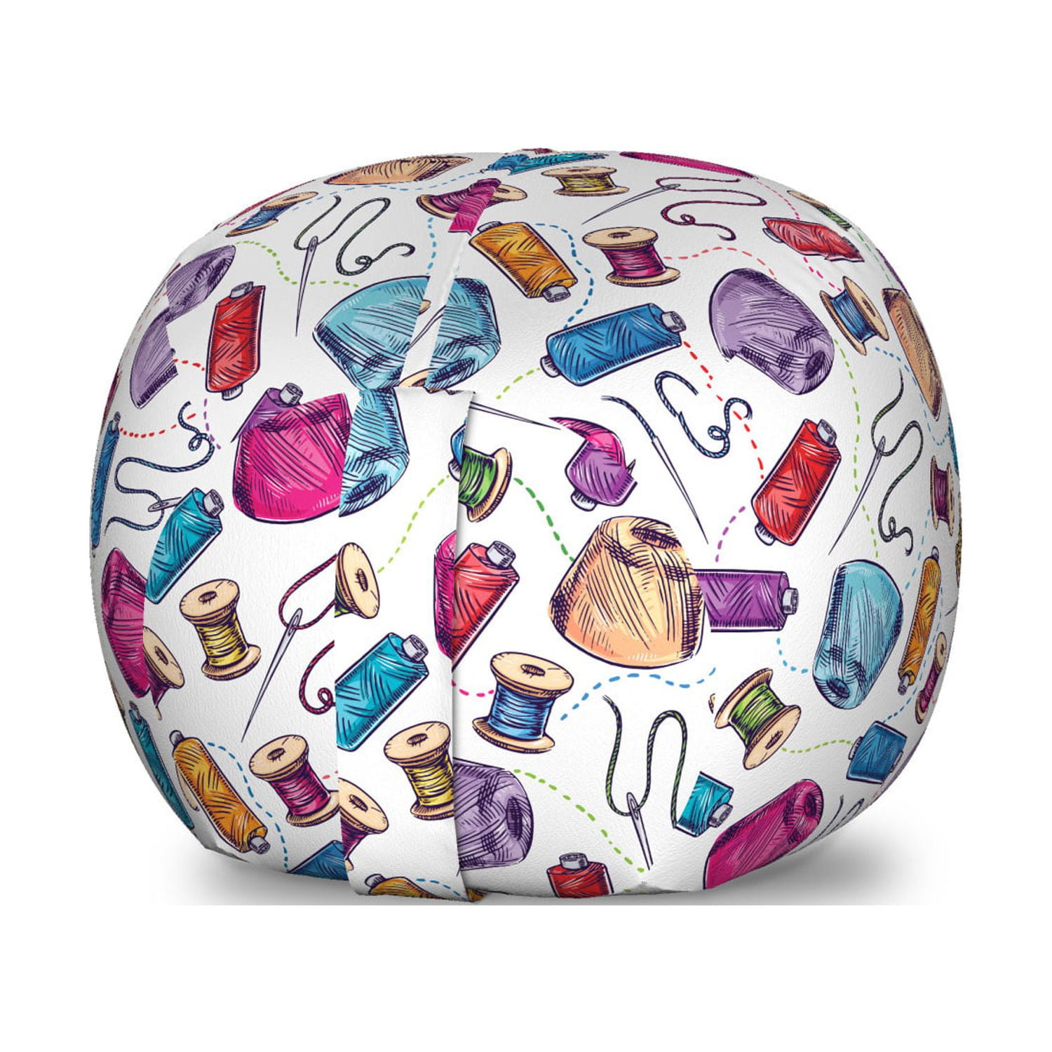 Purple Storage Toy Bag Chair, Stitching Sewing Dressmaking Related ...