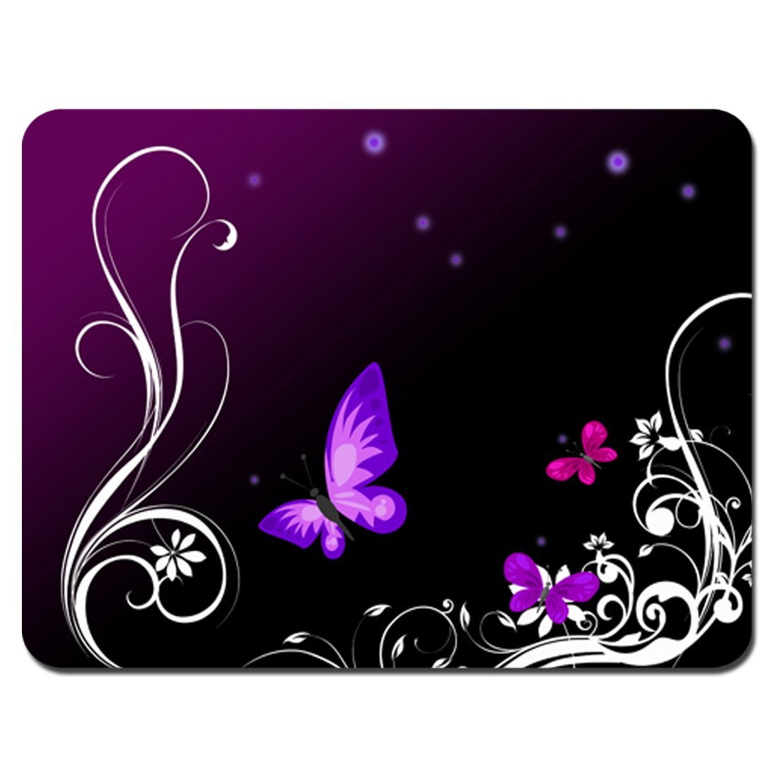 Purple Swirl Butterfly Mouse pads Gaming Mouse Pad 9.84x7.87 inches ...