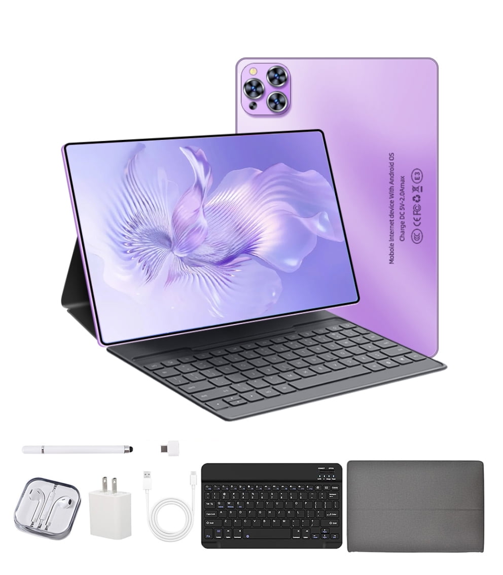 Purple Tablet 2026 Newest Android 12 Tablet , 10 Inch Tablet,5G Wi-Fi ...