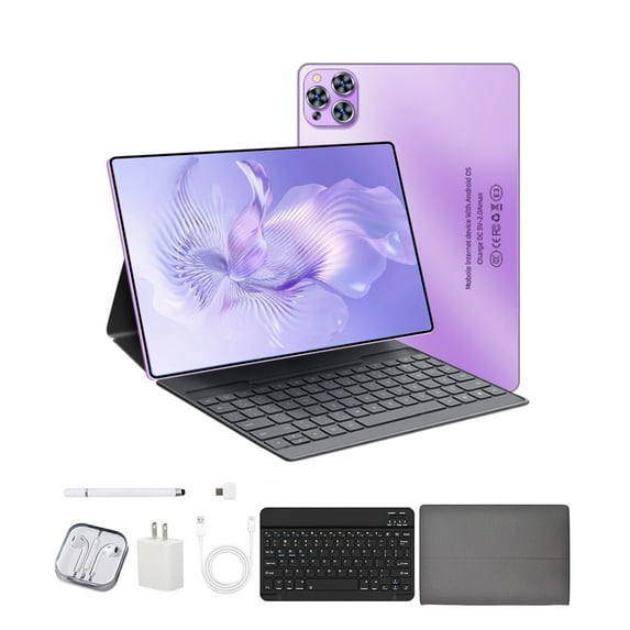 Purple Tablet 2026 Newest Android 12 Tablet , 10 Inch Tablet,5G Wi-Fi ...