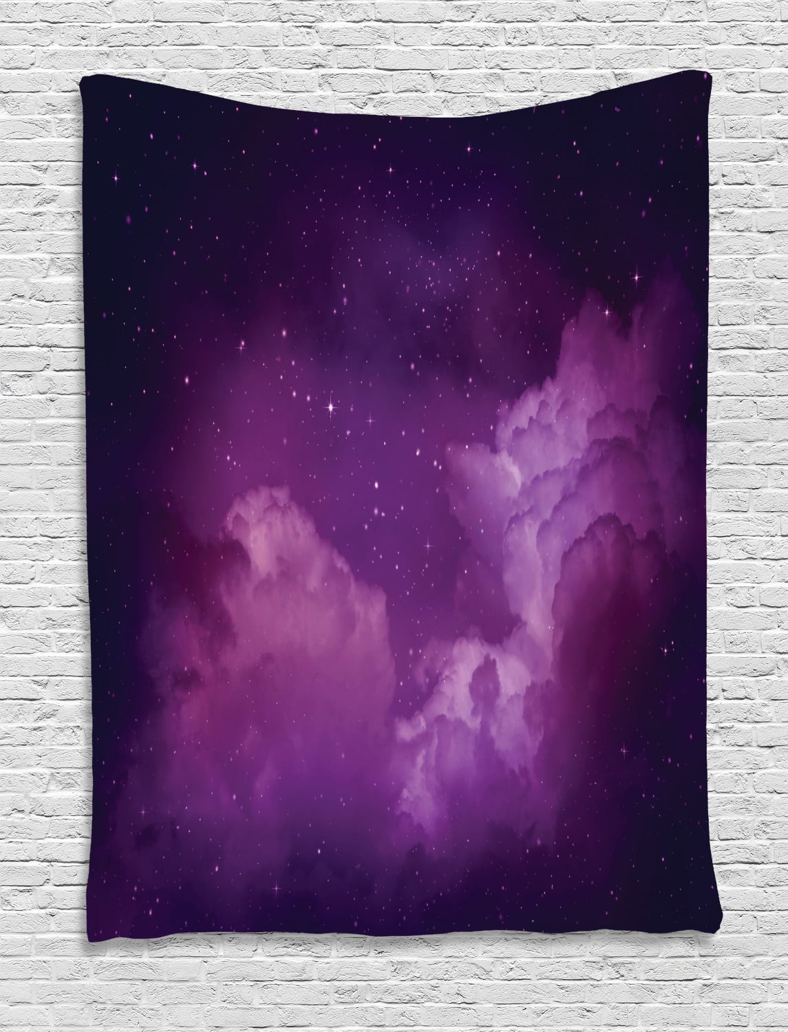 Purple Tapestry, Cosmic Image of Stars in the Celestial Purple Night ...