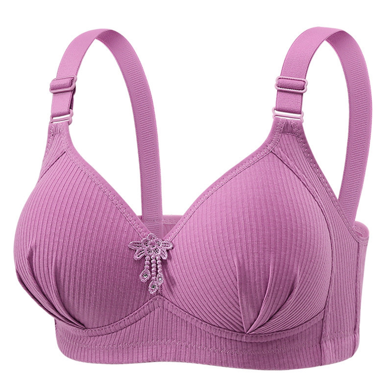 Purple Teen Girls Loose Fit Oversized Bras for Women Spandex Thin ...