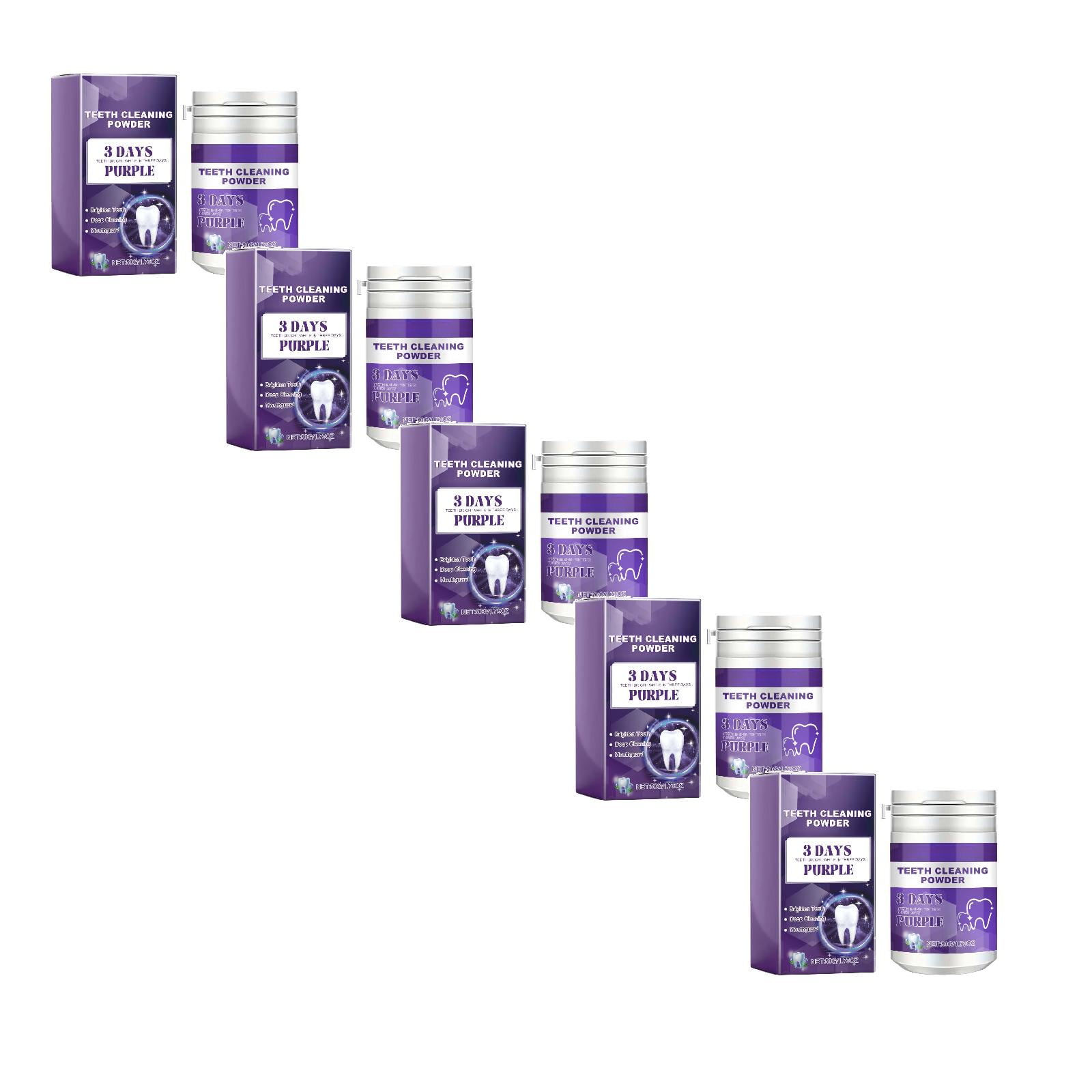 Purple Teeth Powder Natural Formula For Effective Stain Removal And ...