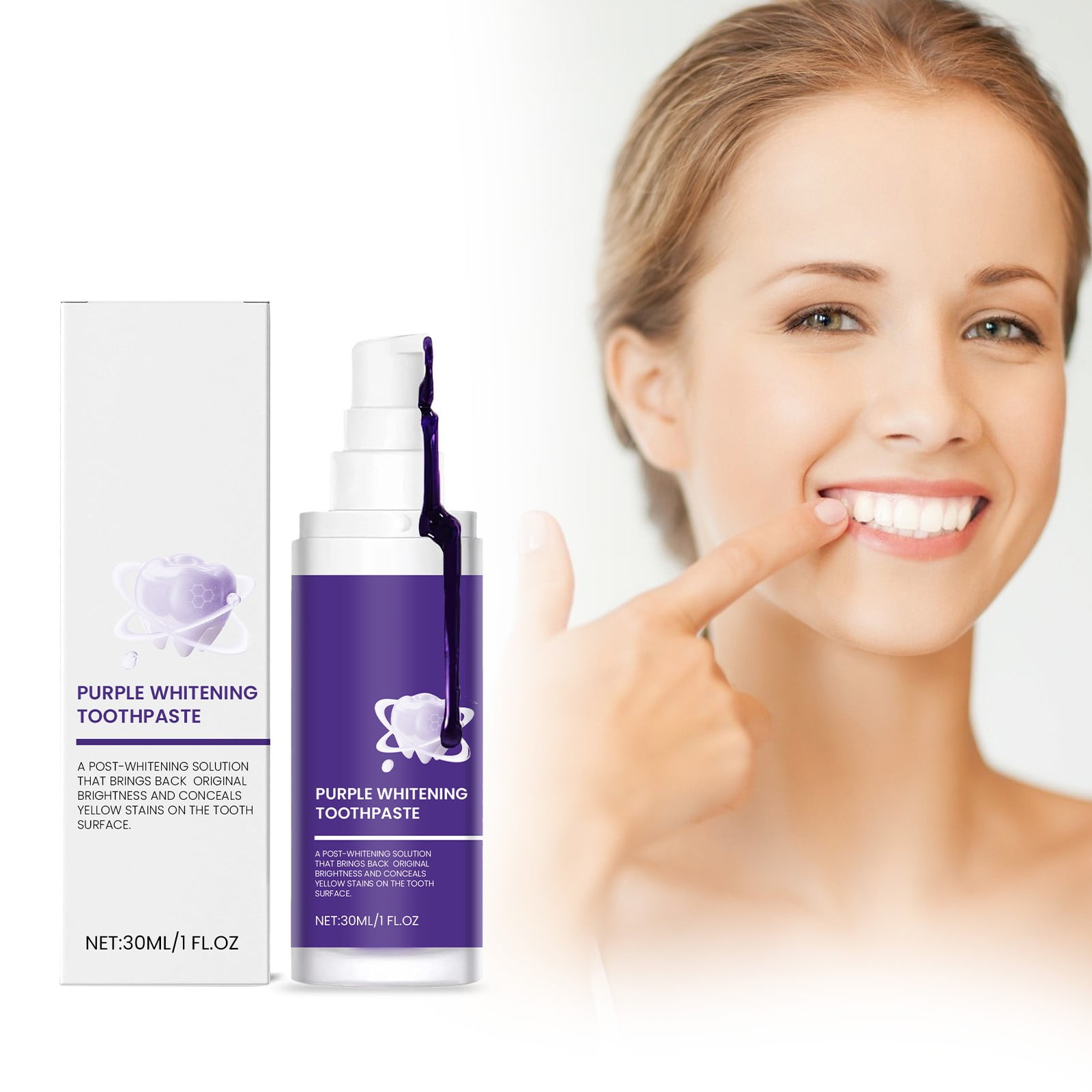 Purple Teeth Toothpaste Adult Purple Toothpaste Purple Teeth 3d ning ...