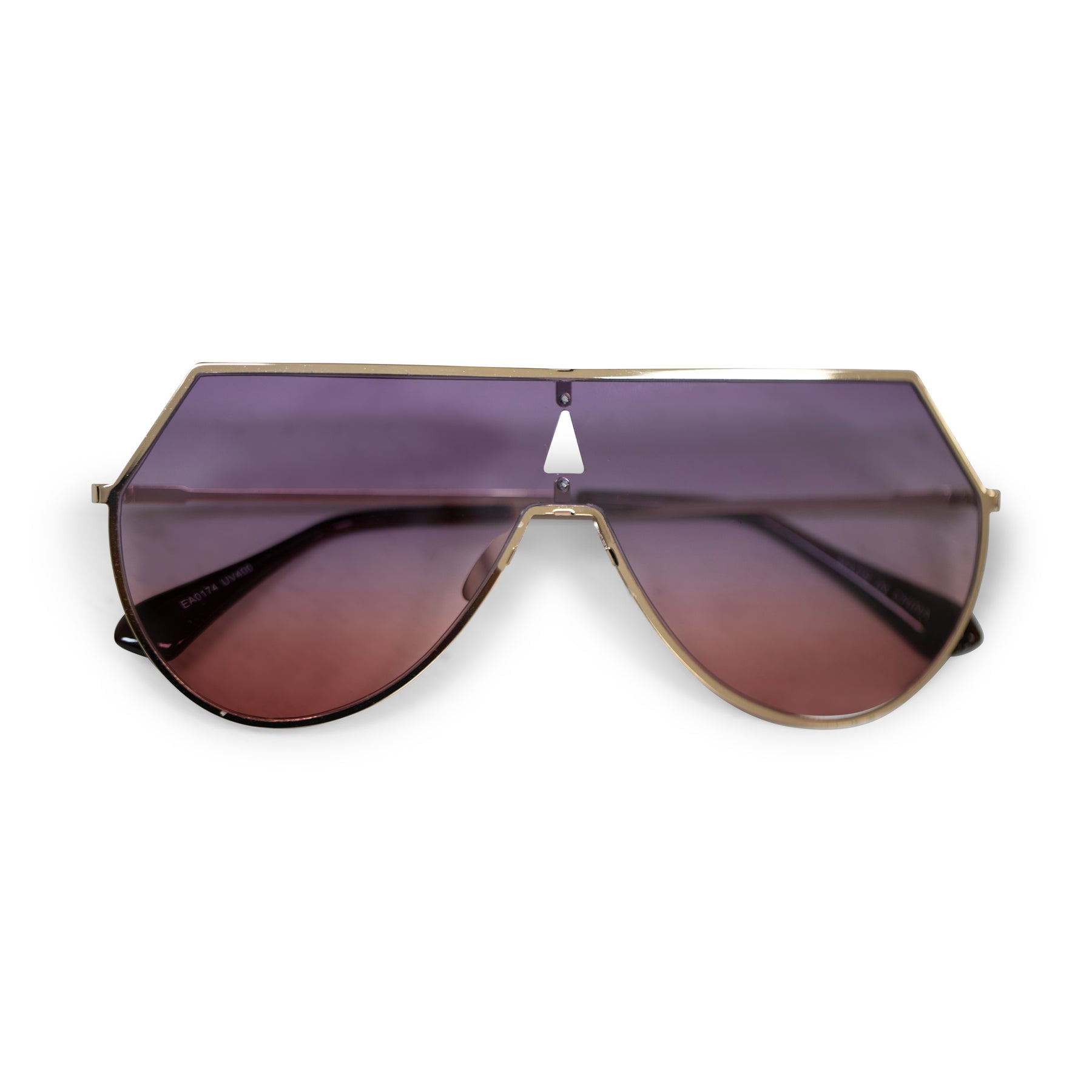 Purple Tinted Aviator Fashion Sunglasses - Walmart.com