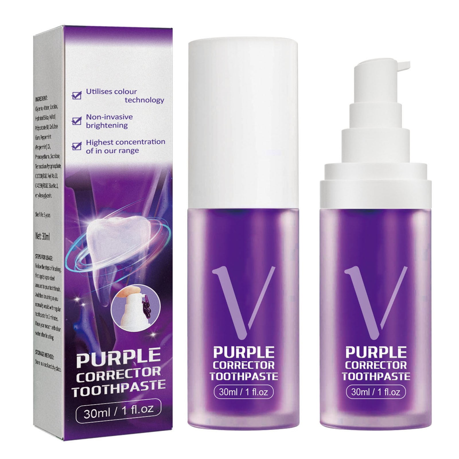 Purple Toothpaste Cleans Tooth Stains And To Bad Breath Fresh Breath ...