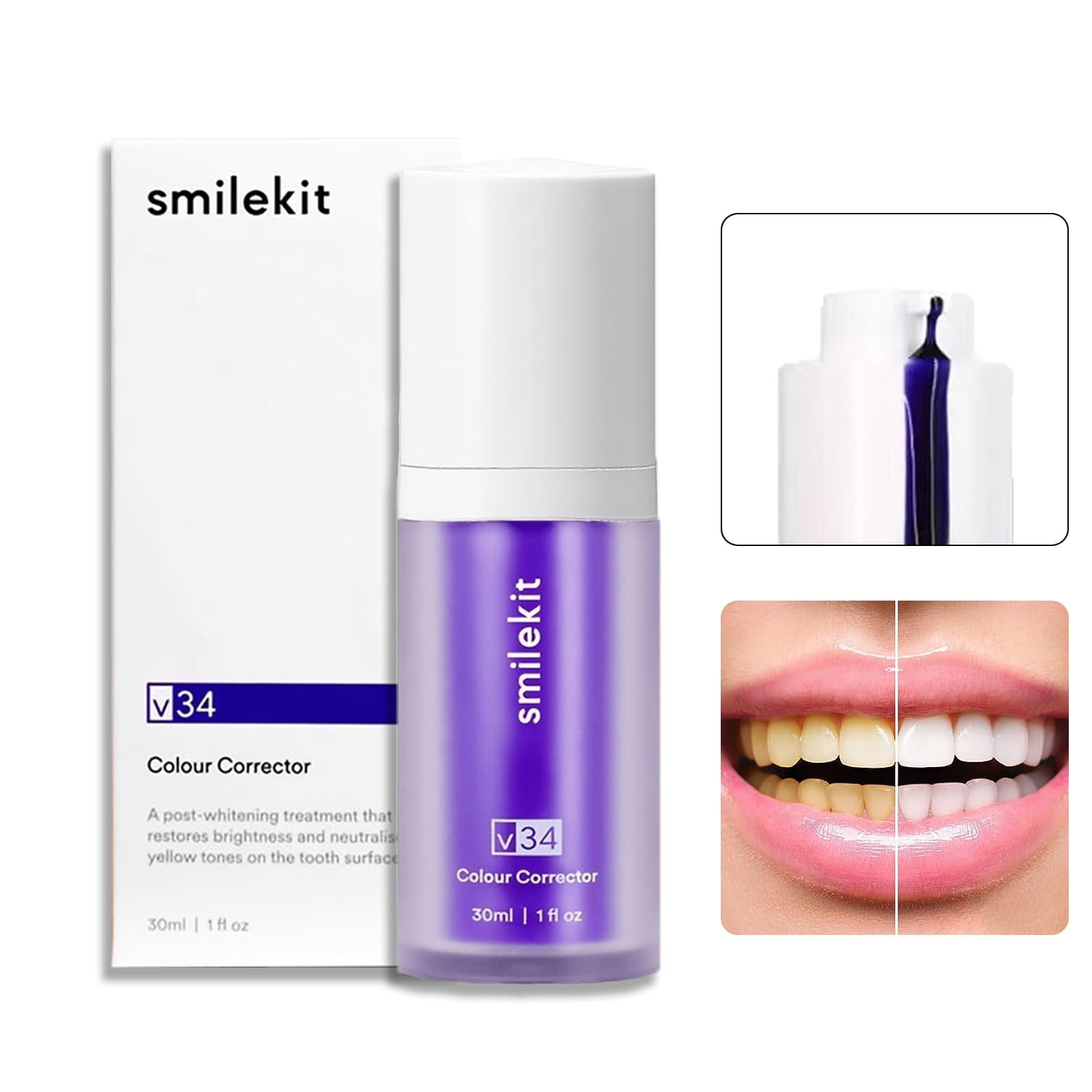 Purple Toothpaste - Effective Whitening & Stain Remover for Brighter ...