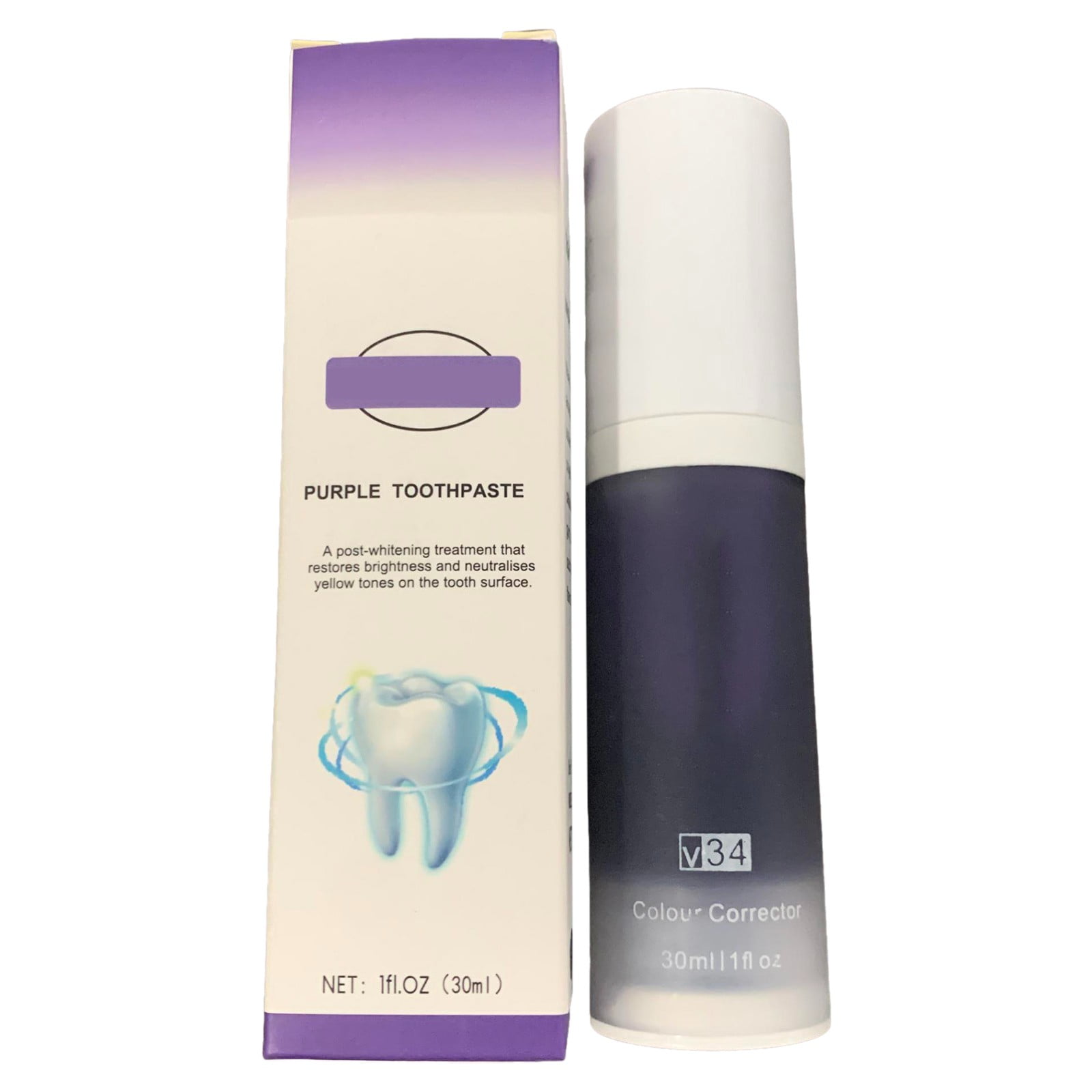 Purple Toothpaste Teeth Oral Cleaning 30ml - Walmart.com