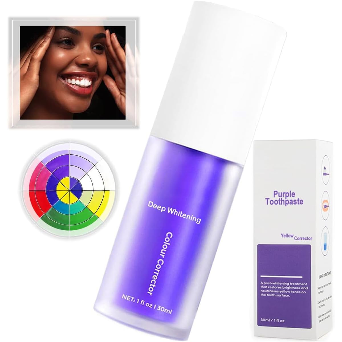 Purple Toothpaste,Teeth Whitening&Utilizing Color KEF16 Wheel Purple is ...