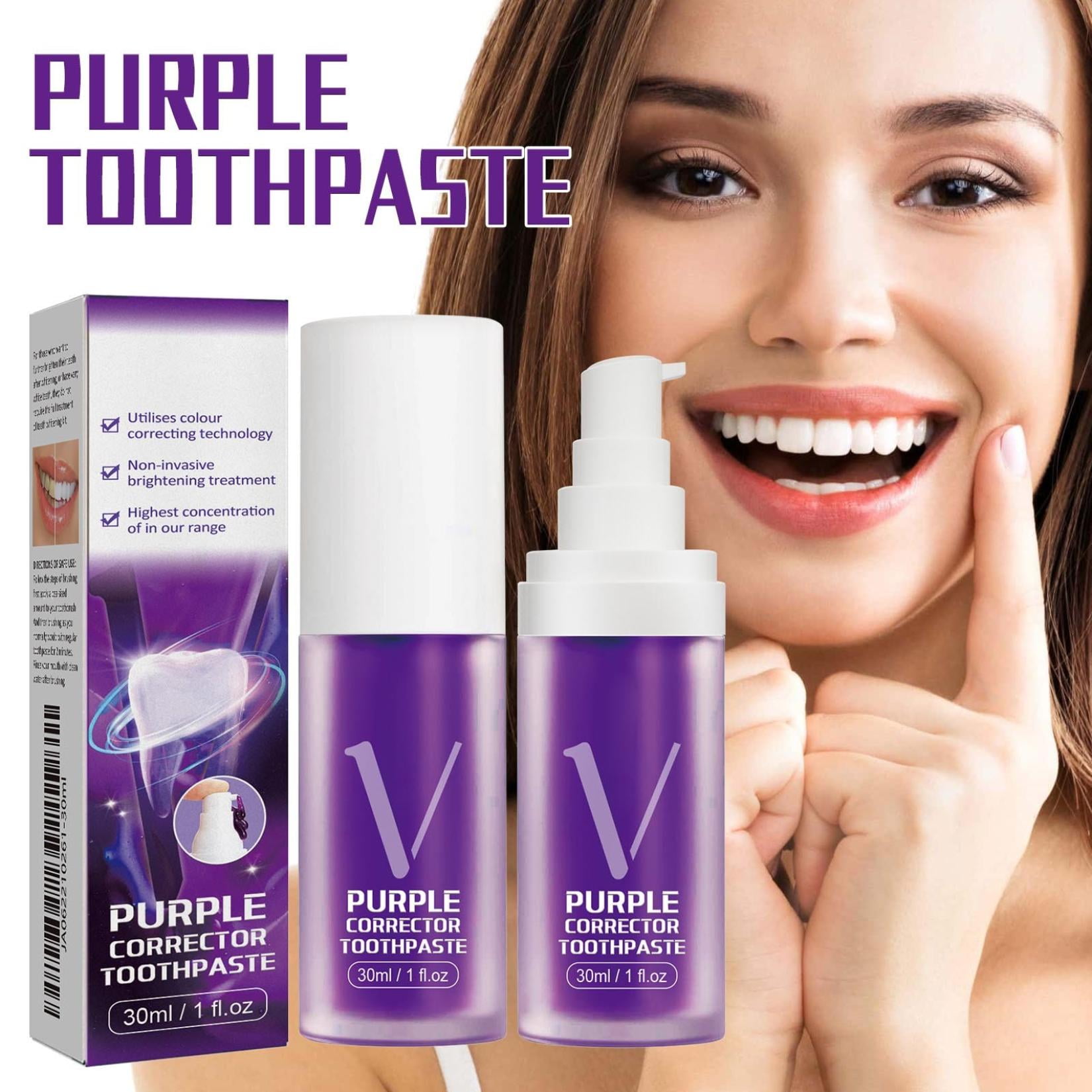 Purple Toothpaste for Teeth Whitening,Whitening Toothpaste,Purple ...
