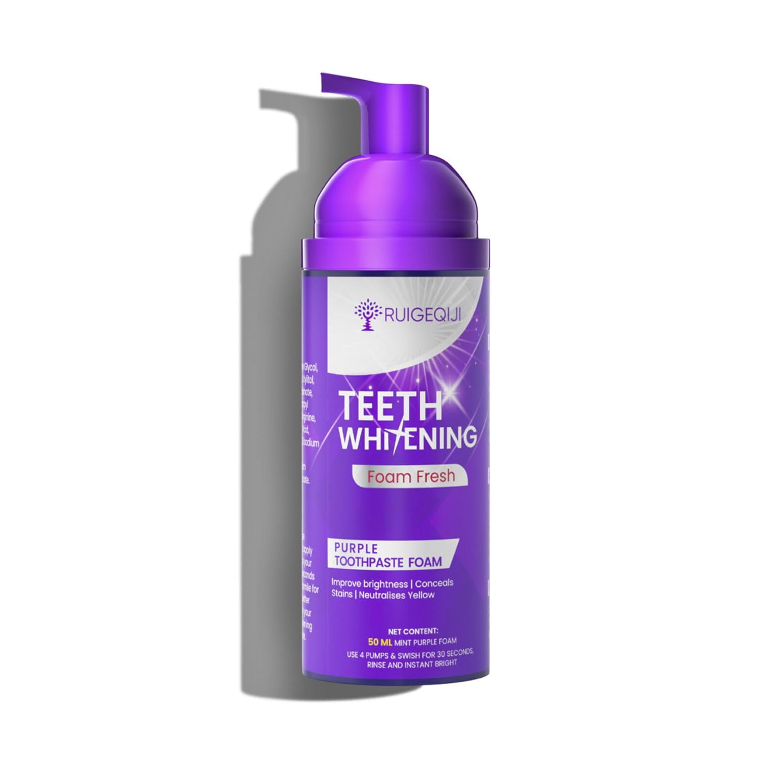 Purple Toothpaste for Teeth TSF6 Whitening: Purple Toothpaste Foam for Sensitive Teeth Tooth ...