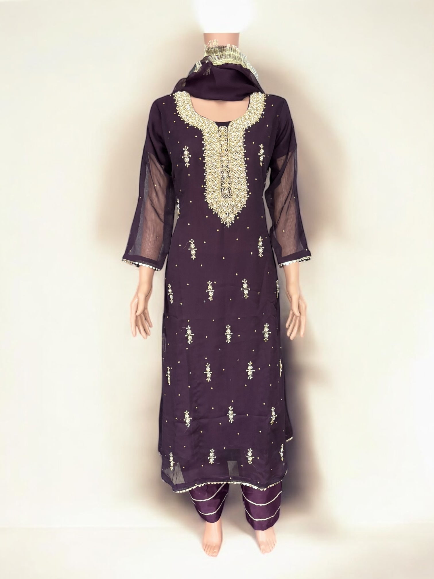 Purple, Traditional Designer Salwar Kameez Suit, Cultural Wear for ...