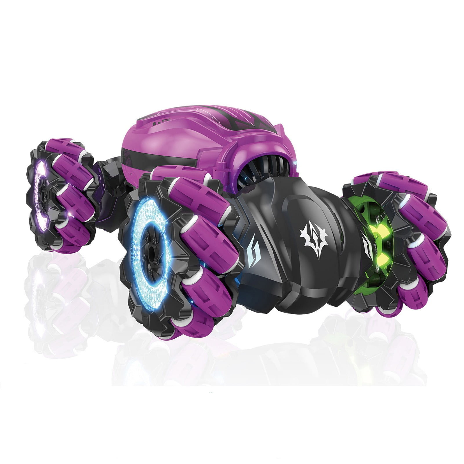 Purple Transforming Rc Stunt Car Gift, Gesture Sensor Remote Control ...