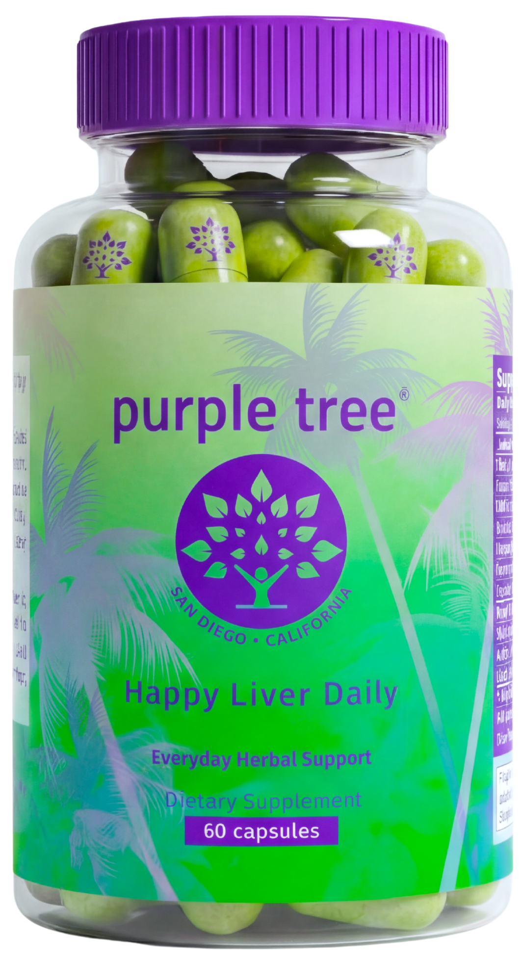 purple tree, Liver Support Supplement, 60 Veggie Pills, Daily Wellness ...