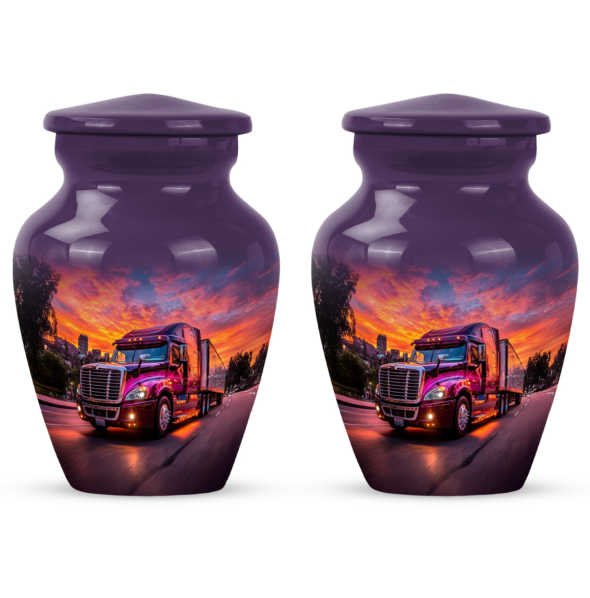 Purple Truck Mini Cremation Urns – Keepsake Urns For Human Ashes ...