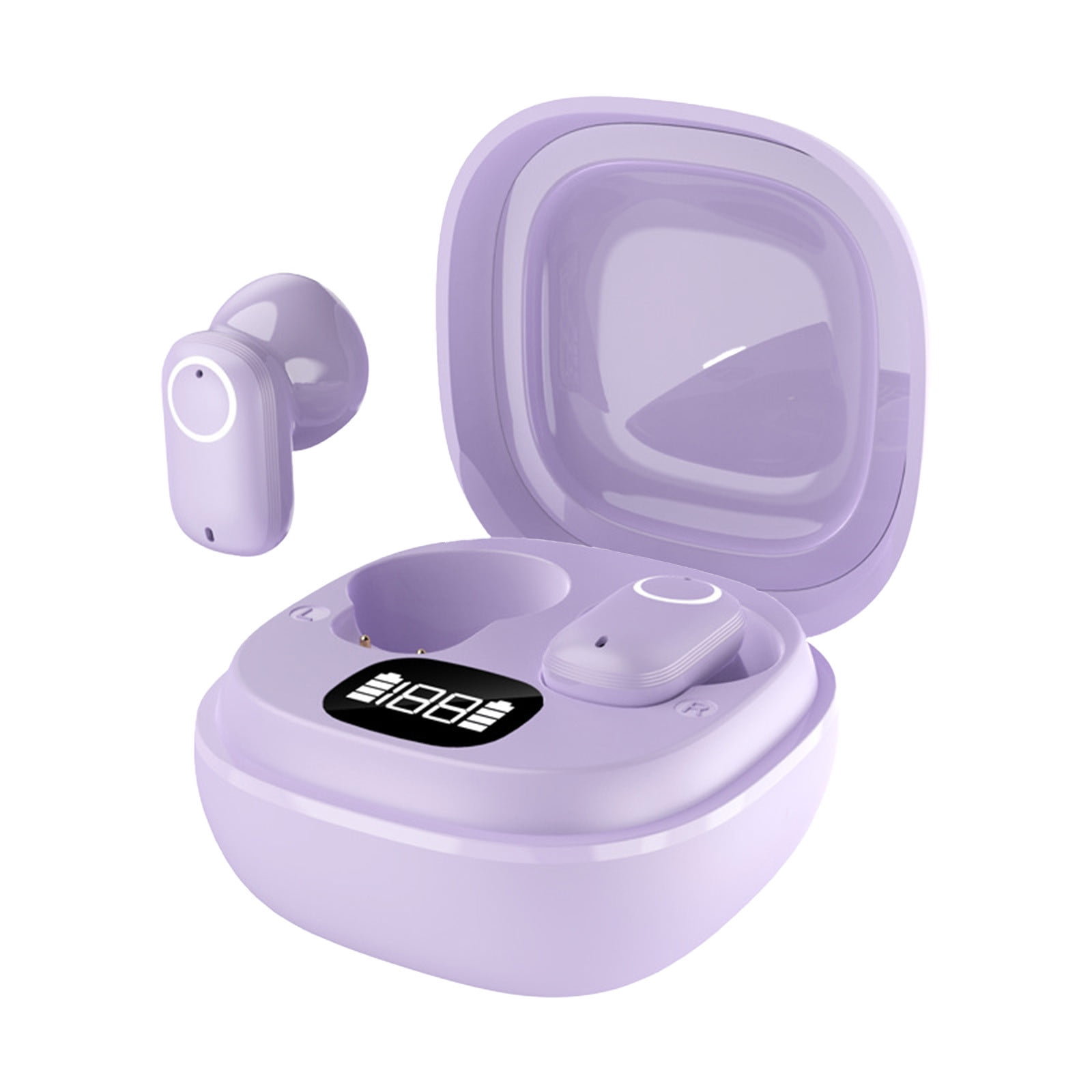 Purple True Wireless Bluetooth Earbuds In Ear 5.4 Low Latency High ...