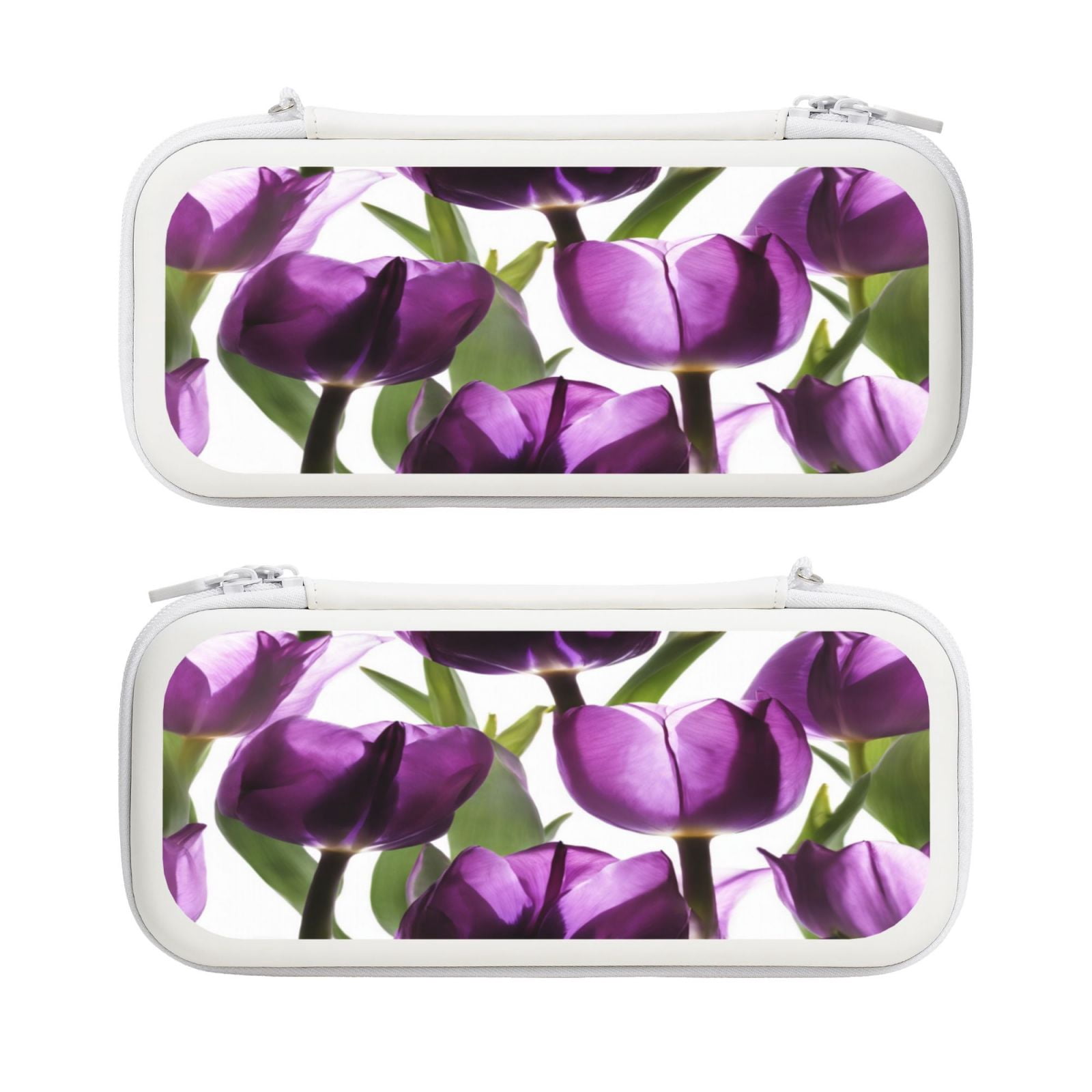 Purple Tulip, Carrying Case For Nintendo Switch & OLED Version, Eva ...