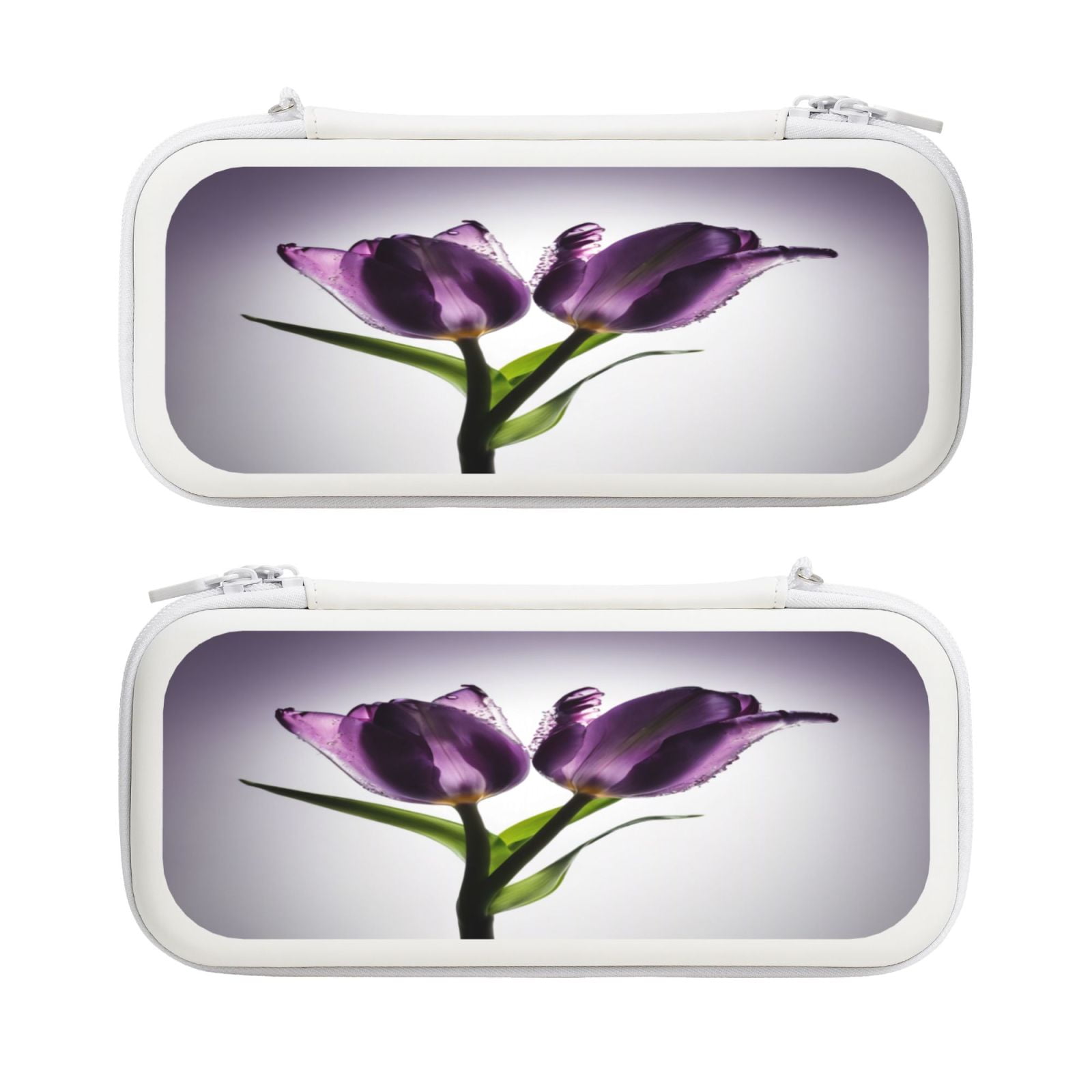 Purple Tulip, Carrying Case For Nintendo Switch & OLED Version, Eva ...