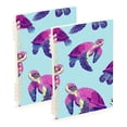 Purple Turtles Swimming Notebook Detachable Coil Notebook Diary Plan ...