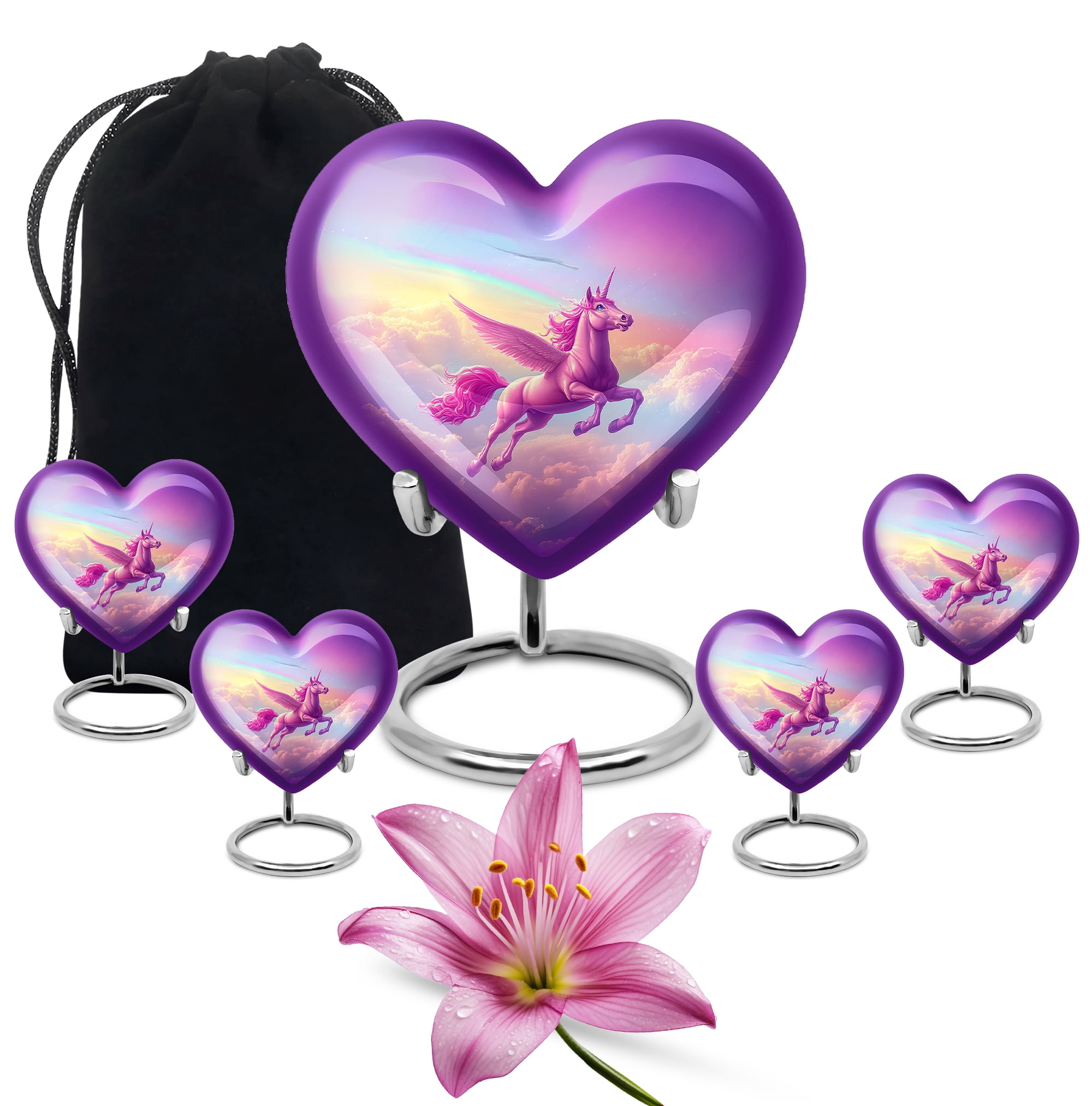 Purple Unicorn, Mini Urn for Ashes Adult Male, Cremation Urns for Human ...