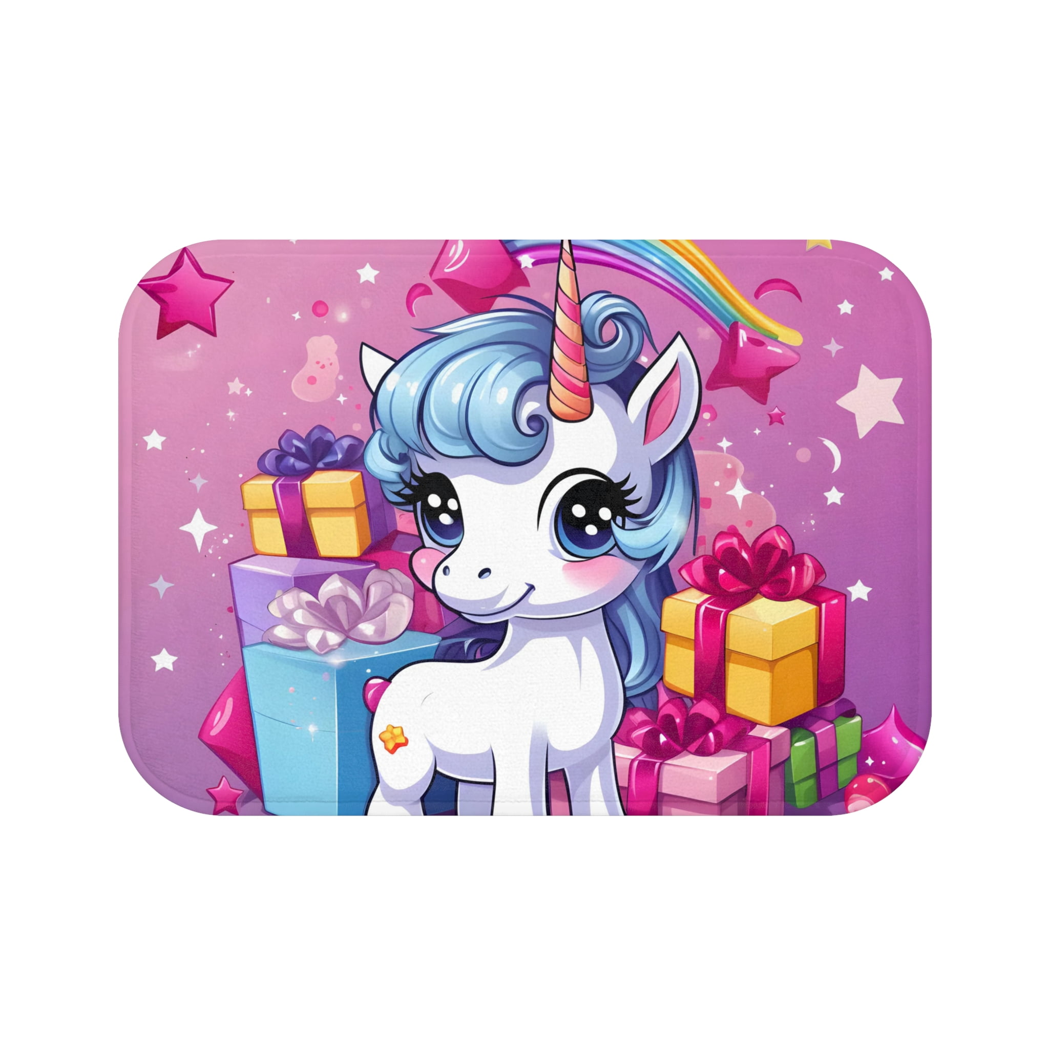 Purple Unicorn Sparkle Bath Mat - Walmart.com